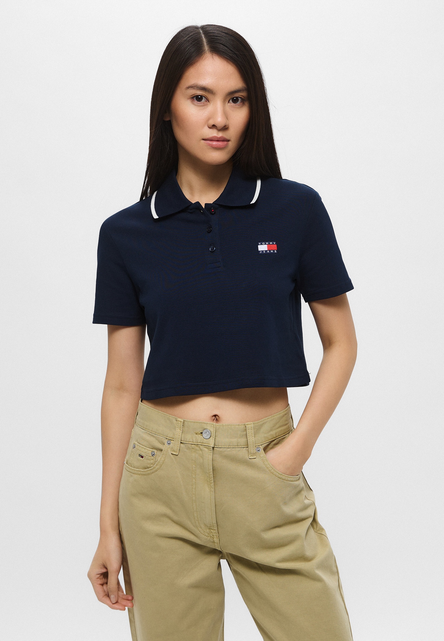 Поло Tommy Jeans, цвет: синий, RTLADZ454301 — купить в интернет ...