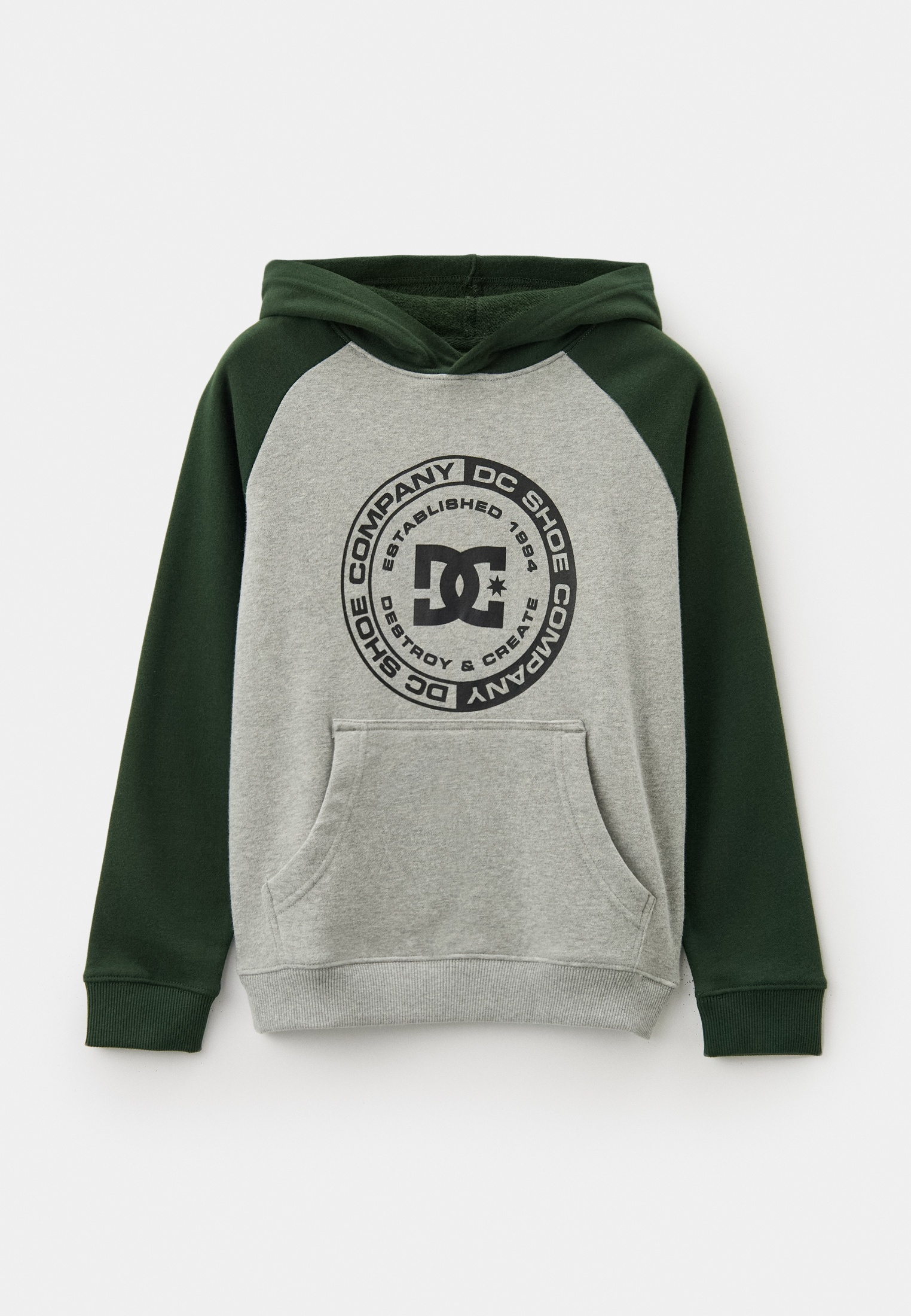 Худи DC Shoes DC CORPO RAGLAN PH BOY, цвет: серый, RTLADZ558501 ...