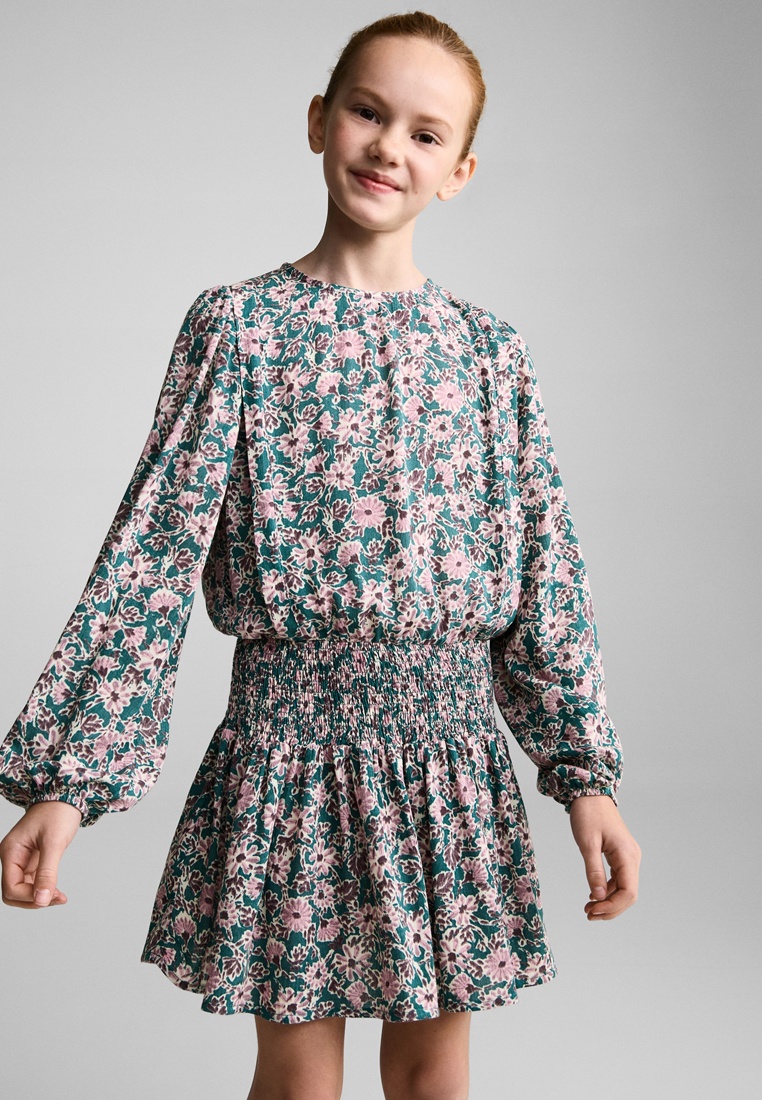 Платье Mango Kids LAINA, цвет: зеленый, RTLADZ663601 — купить в ...