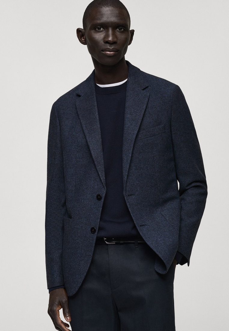 Пиджак Mango Man MOLINA, цвет: синий, RTLADZ975801 — купить в интернет ...