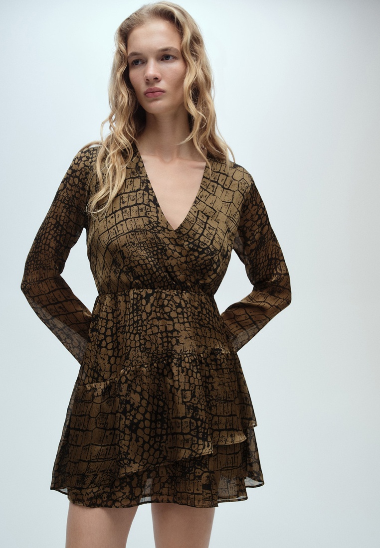 Платье Mango JULES, цвет: коричневый, RTLADZ991101 — купить в интернет ...