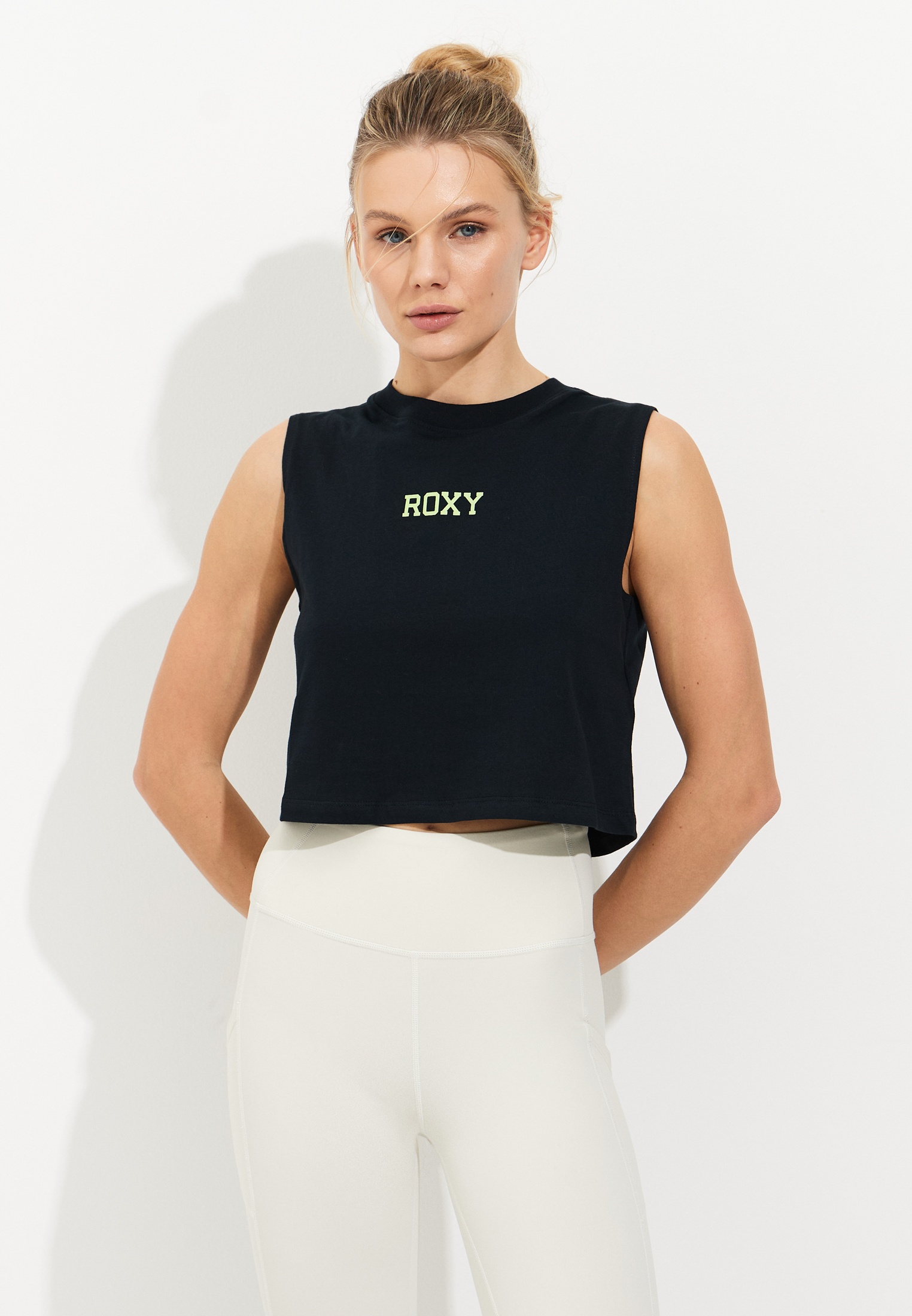 Майка спортивная Roxy ESSENTIAL ENERGY BOXY TANK, цвет: черный ...