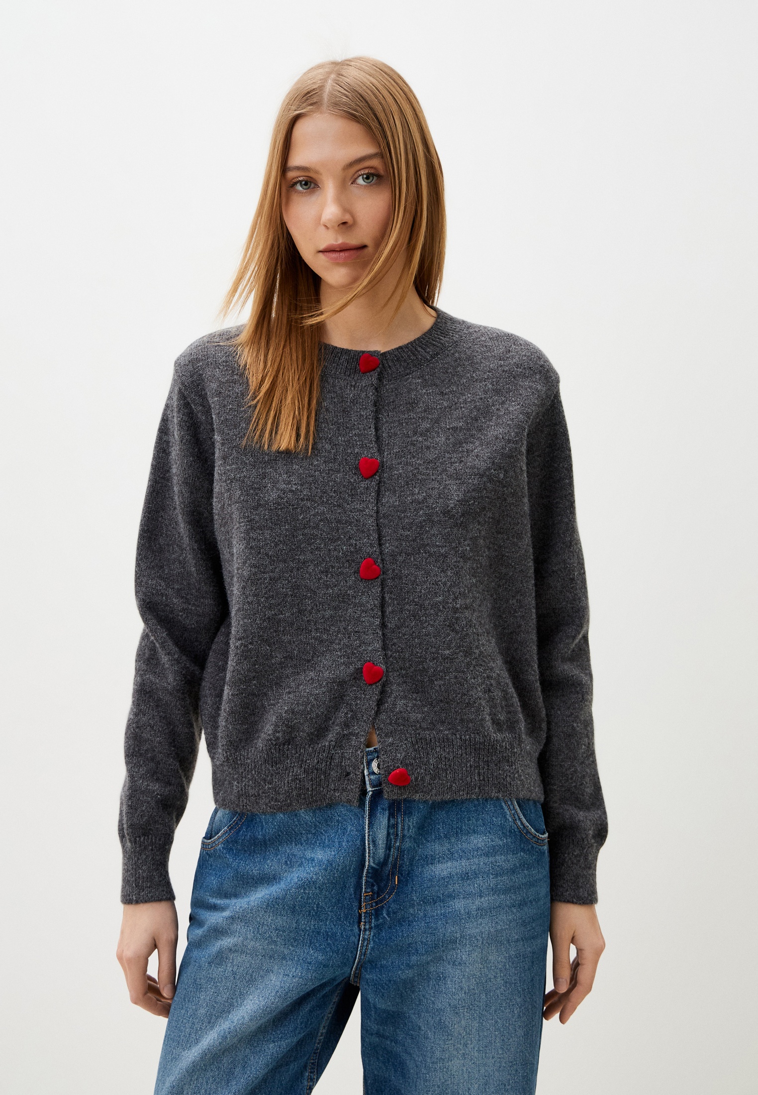 Кардиган Marselesa, цвет: серый, RTLAEA470701 — купить в интернет ...