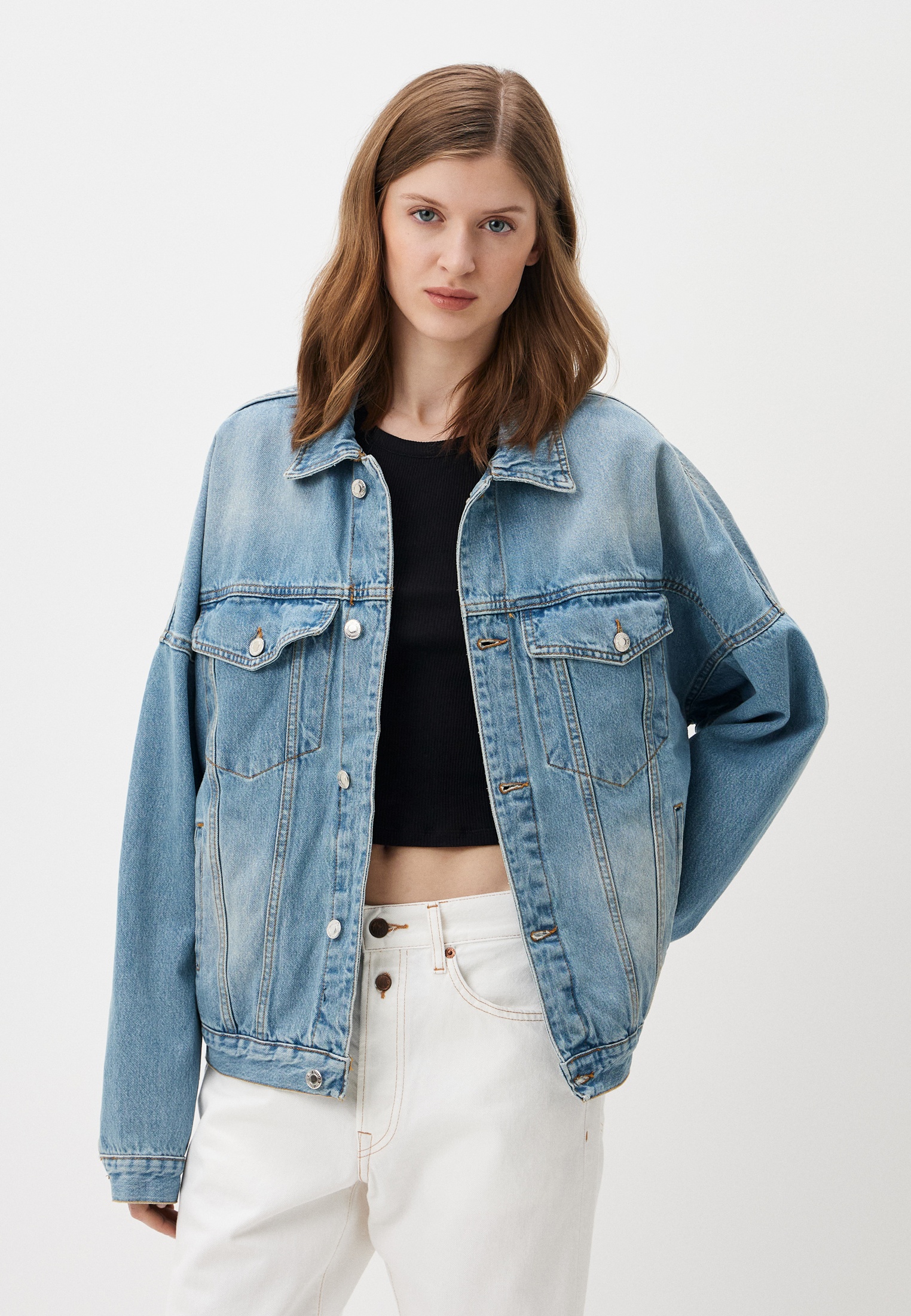 Куртка джинсовая J B4 цвет голубой Rtlaea537701 — купить в интернет магазине Lamoda