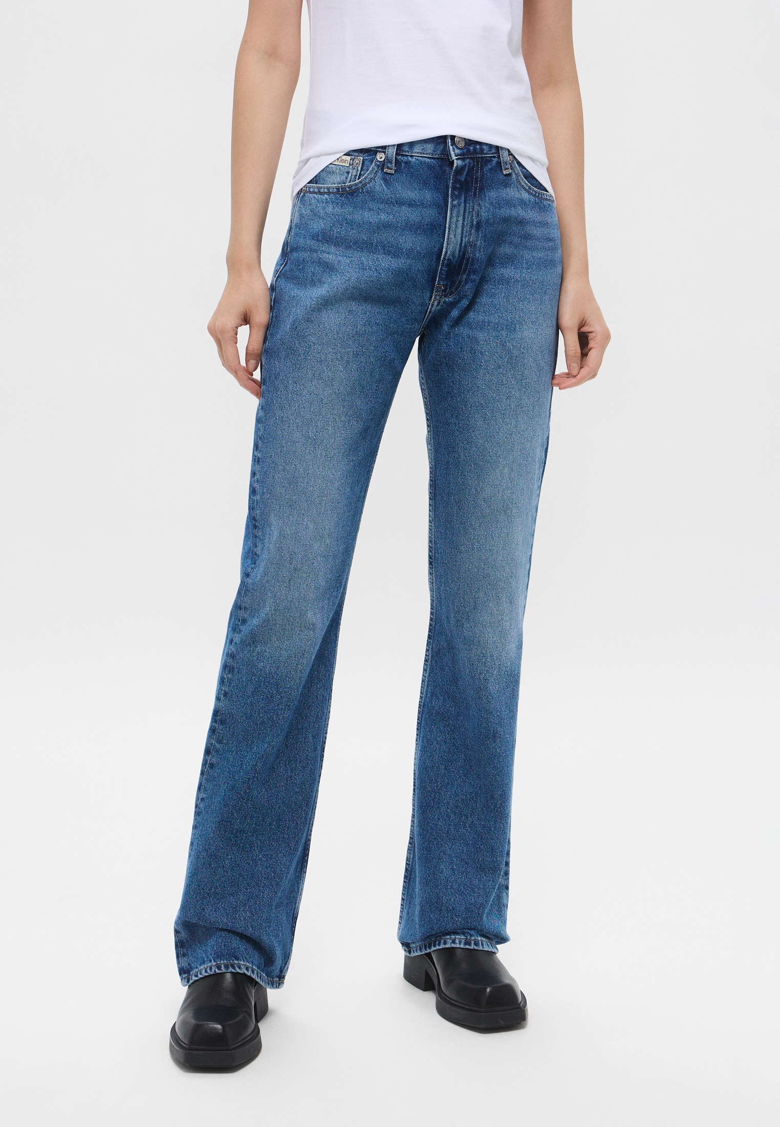 Джинсы Calvin Klein Jeans AUTHENTIC BOOTCUT, цвет: голубой ...