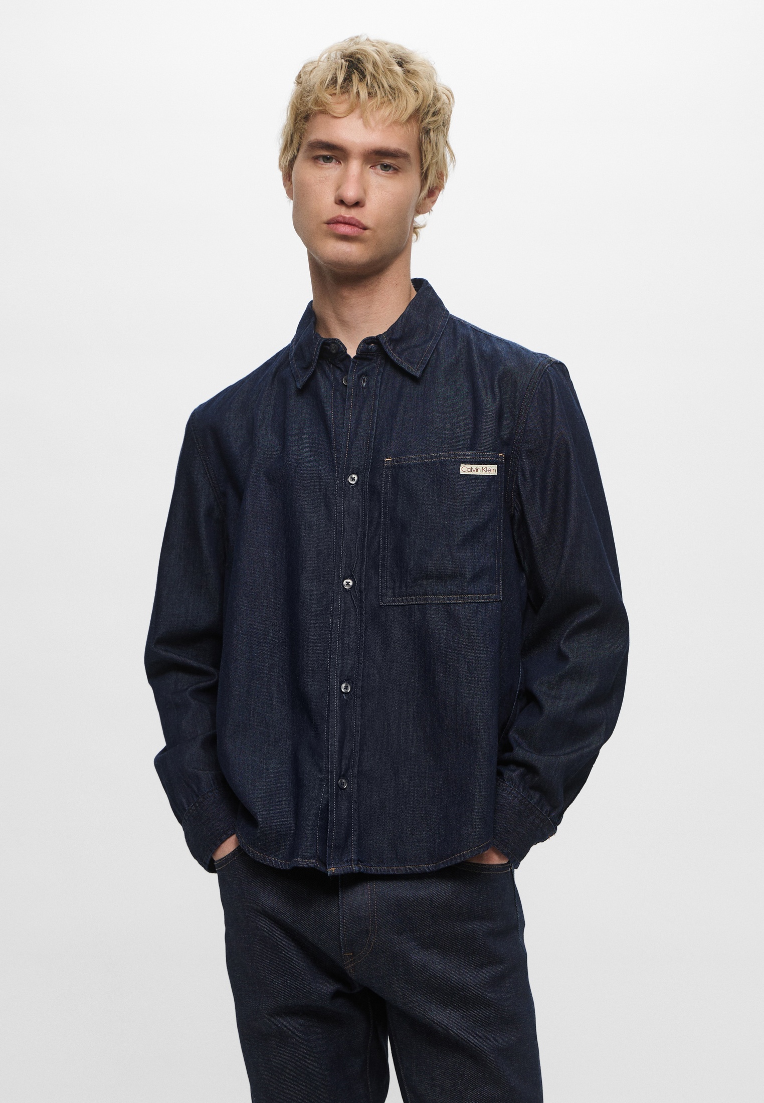 Рубашка джинсовая Calvin Klein Jeans, цвет: синий, RTLAEA578501 ...