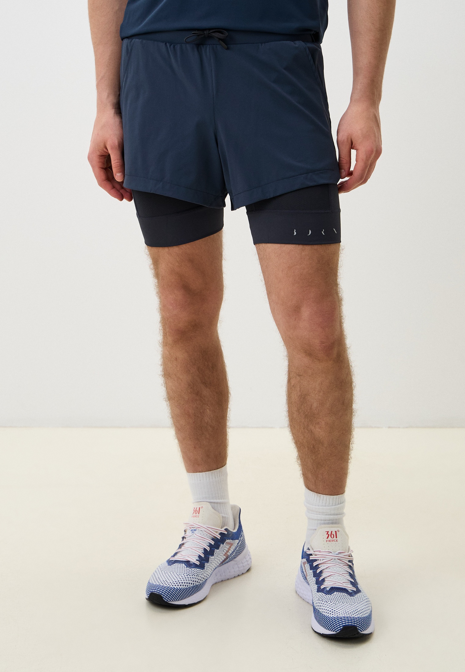 Шорты спортивные Born Mashu, цвет: синий, RTLAEA600101 — купить в ...