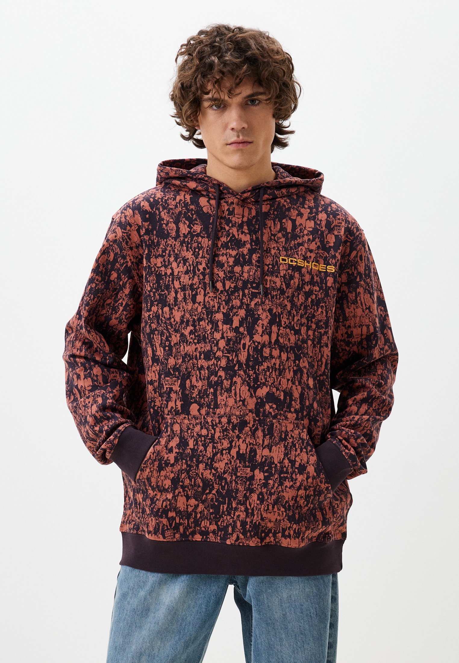 Худи DC Shoes SHUTTLE, цвет: бордовый, RTLAEA694101 — купить в интернет ...