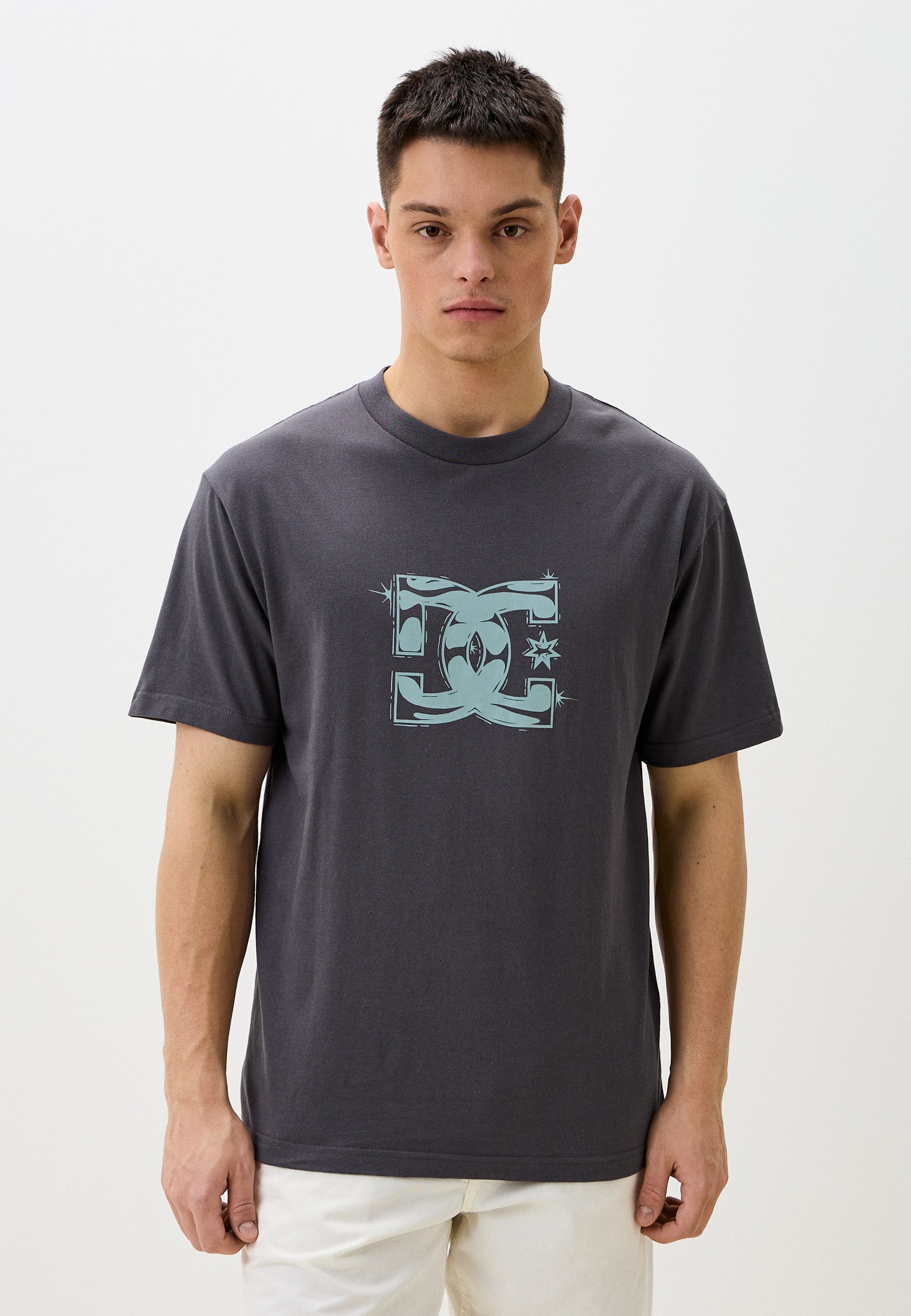 Футболка DC Shoes DC STAR CLASSIC HSS, цвет: серый, RTLAEA798401 ...