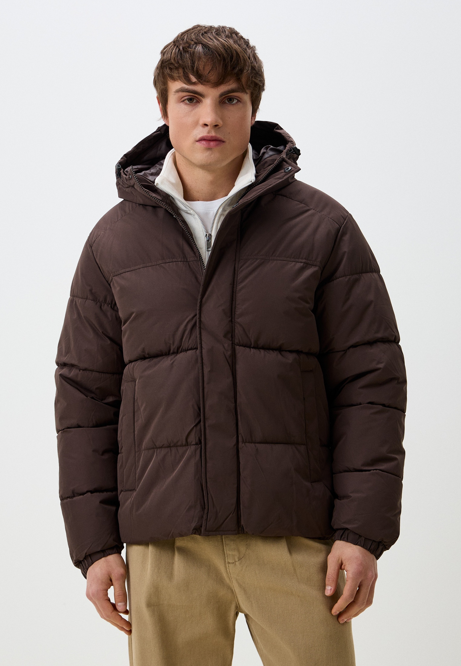 Куртка утепленная Jack & Jones, цвет: коричневый, RTLAEA864801 — купить ...