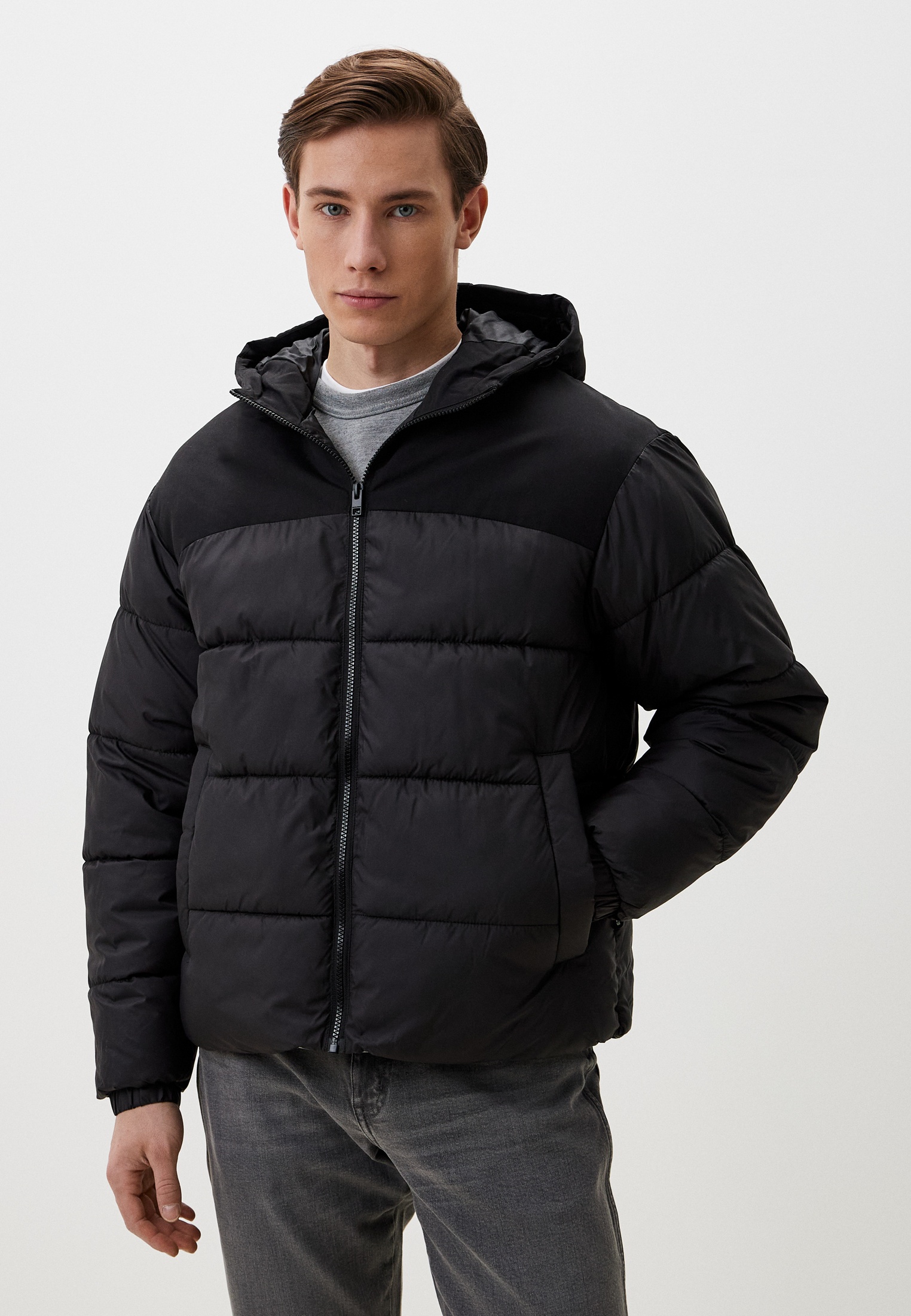 Куртка утепленная Jack & Jones, цвет: черный, RTLAEA903401 — купить в ...