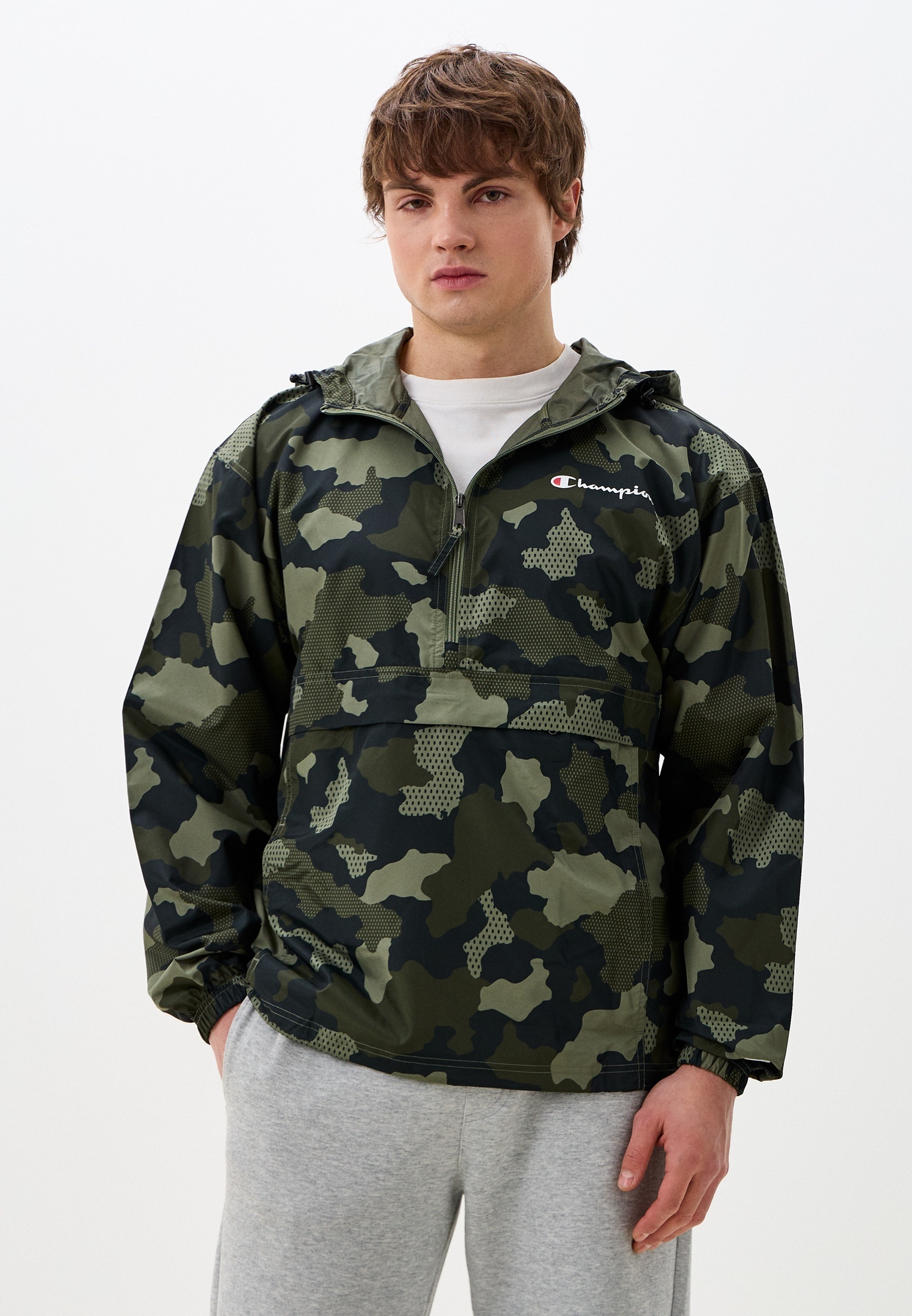 Анорак Champion, цвет: хаки, RTLAEA981801 — купить в интернет-магазине ...