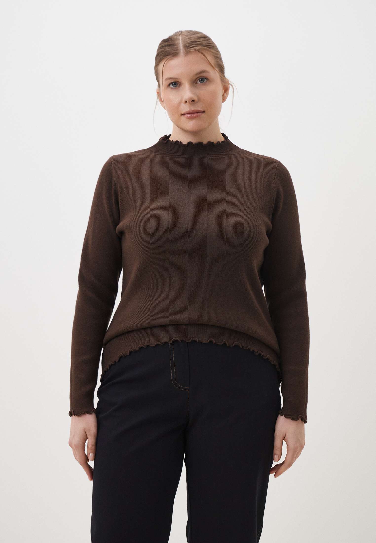 Джемпер Chic de Femme, цвет: коричневый, RTLAEB548101 — купить в ...