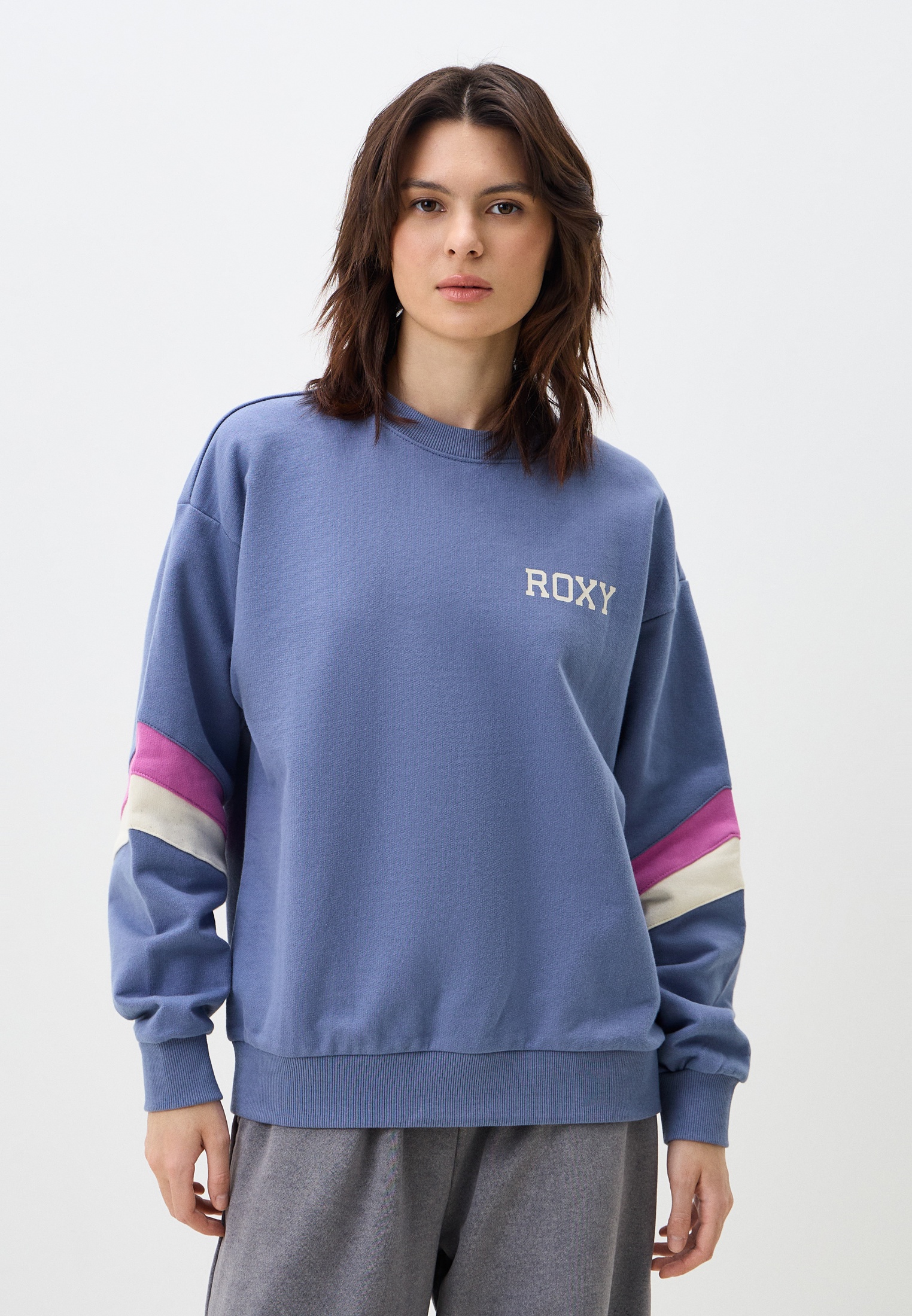 Свитшот Roxy ESSENTIAL ENERGY CB CREW NECK2, цвет: голубой, RTLAEB674901 — купить в интернет ...