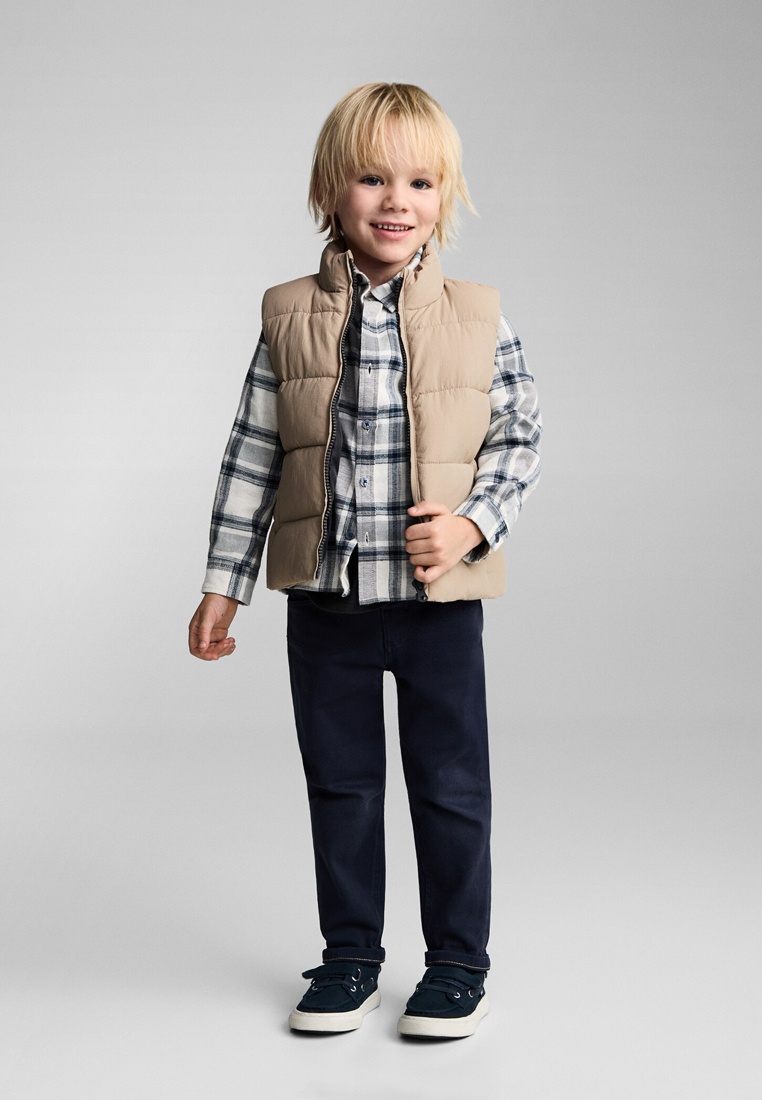 Жилет утепленный Mango Kids NOHA, цвет: коричневый, RTLAEB983401 ...