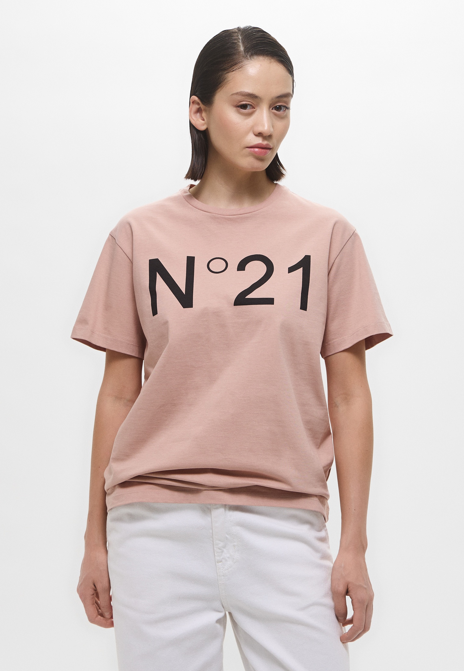 Футболка N21, цвет: розовый, RTLAEC103901 — купить в интернет-магазине Lamoda