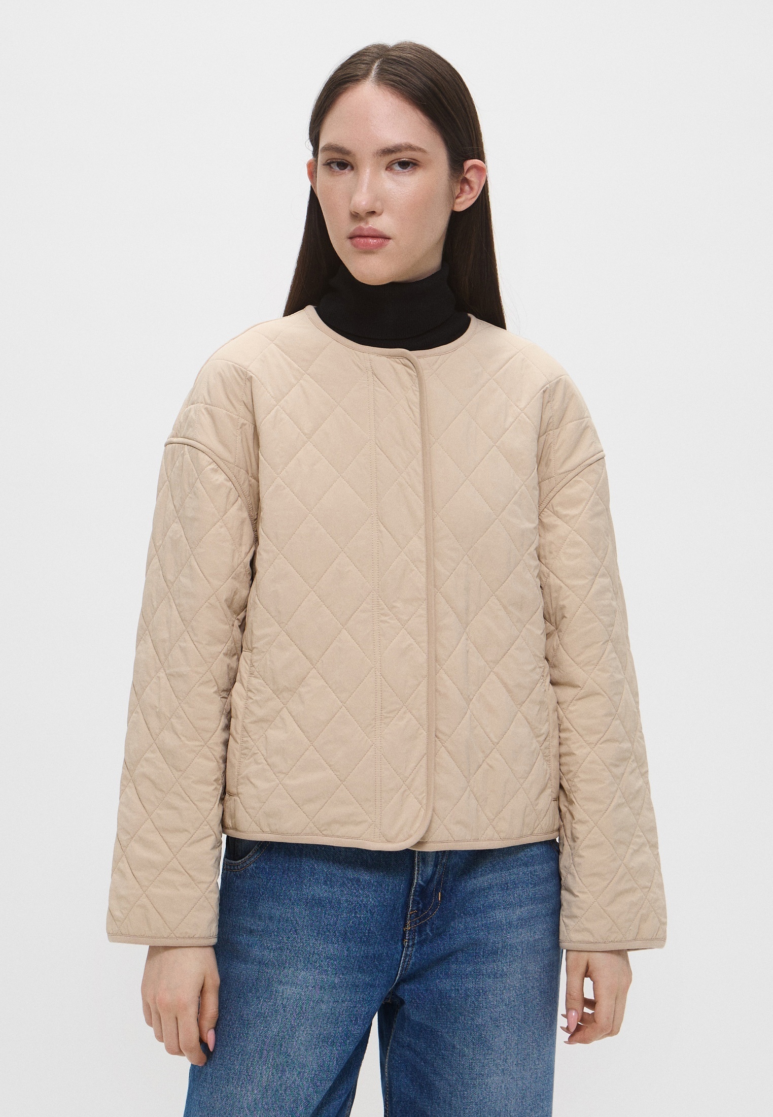 Куртка стеганая Weekend Max Mara TONIO, цвет: бежевый, RTLAED985401 ...