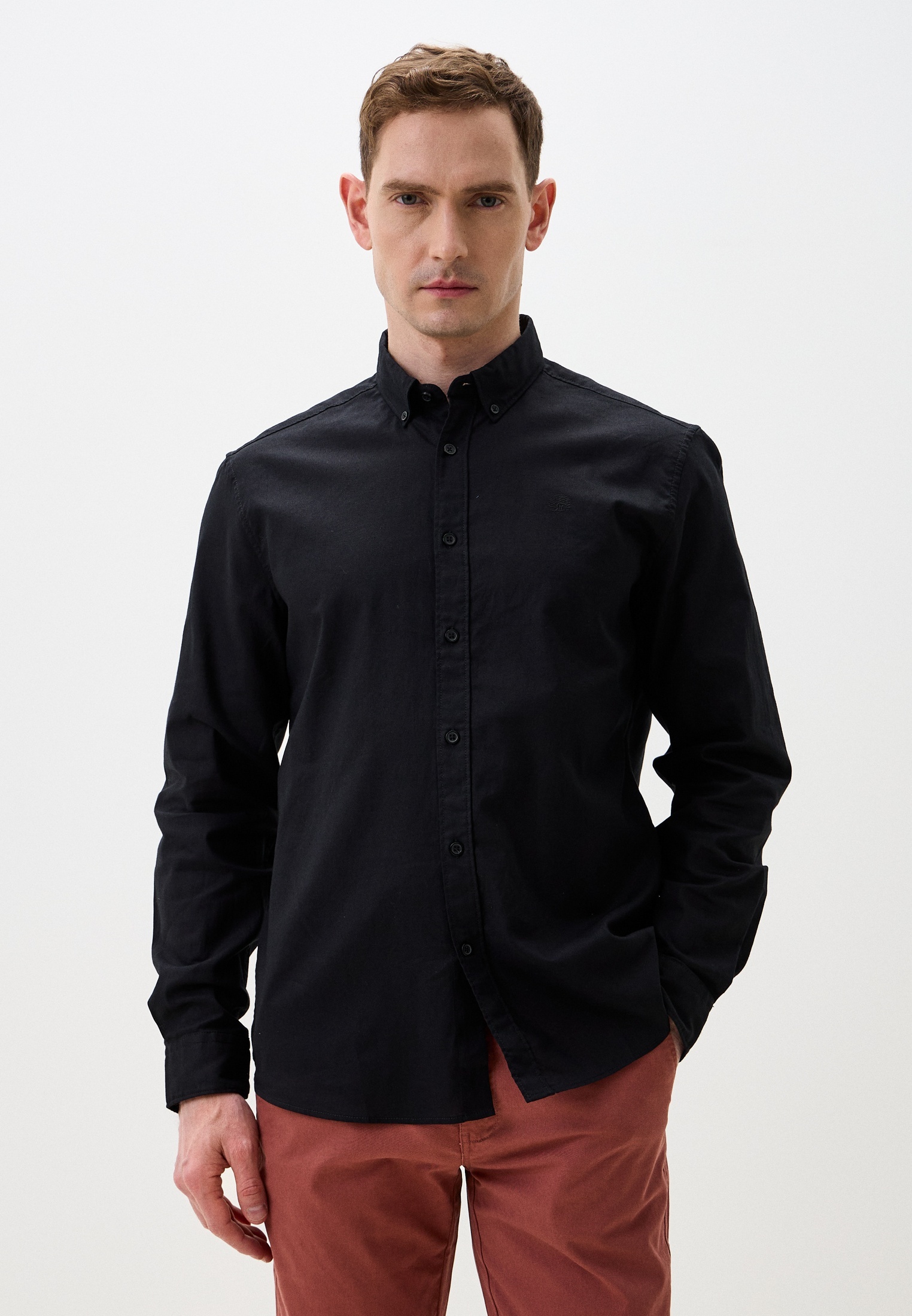 Рубашка Springfield, цвет: черный, RTLAEE405101 — купить в интернет ...