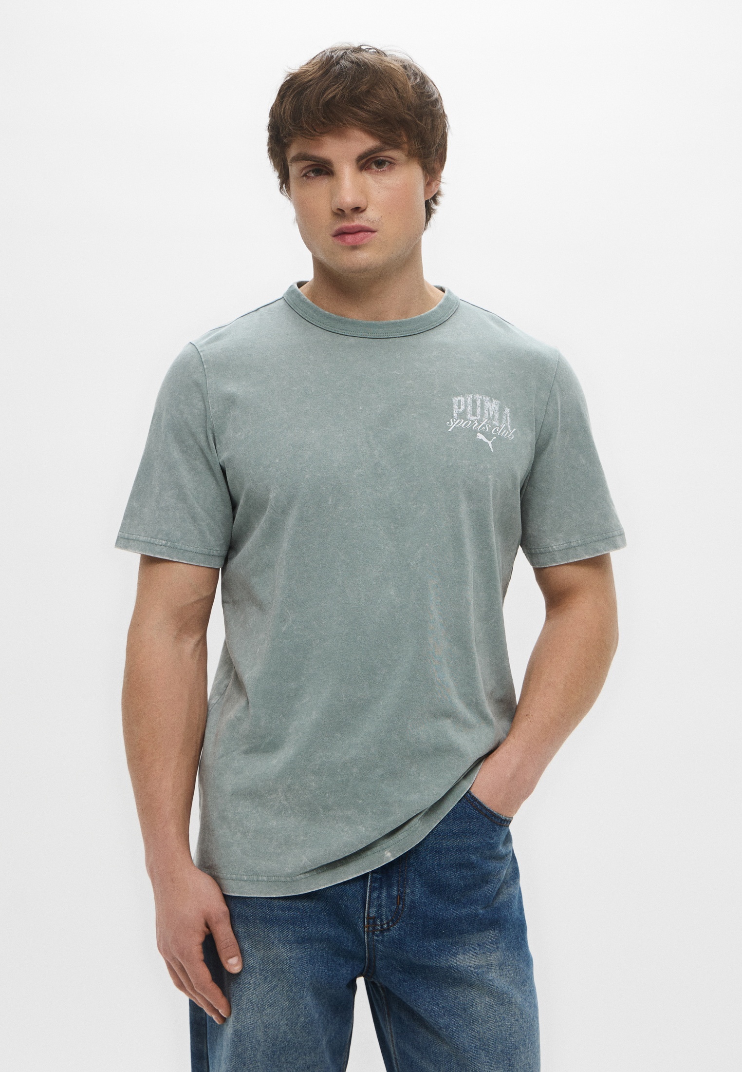 Футболка PUMA PUMA CLASS Washed Tee, цвет: зеленый, RTLAEF323201 ...