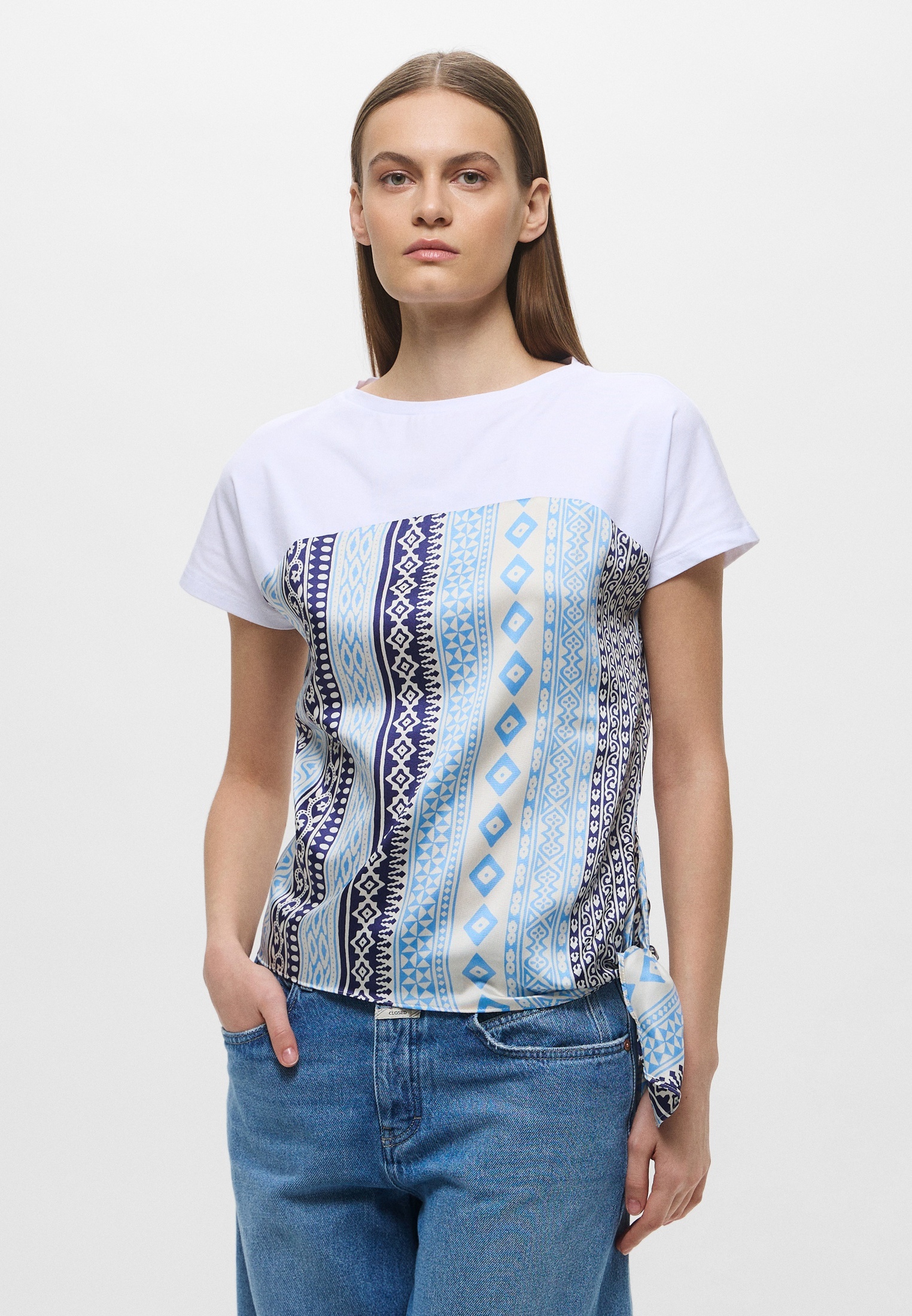 Футболка Emme Marella SUSANNA, цвет: белый, RTLAEF353001 — купить в интернет-магазине Lamoda