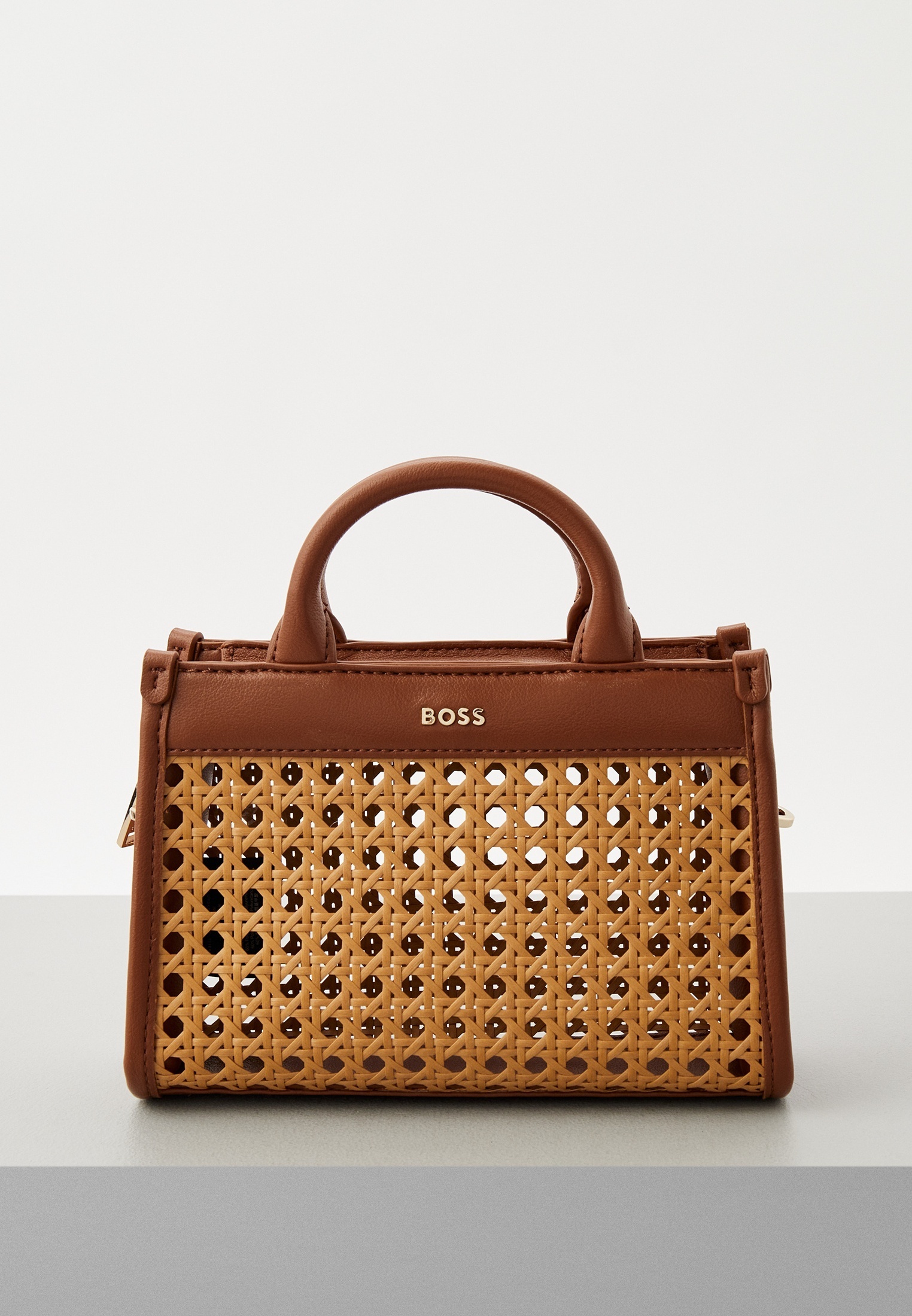 Сумка Boss Sandy Mini Tote SPU, цвет: коричневый, RTLAEF456101 — купить ...