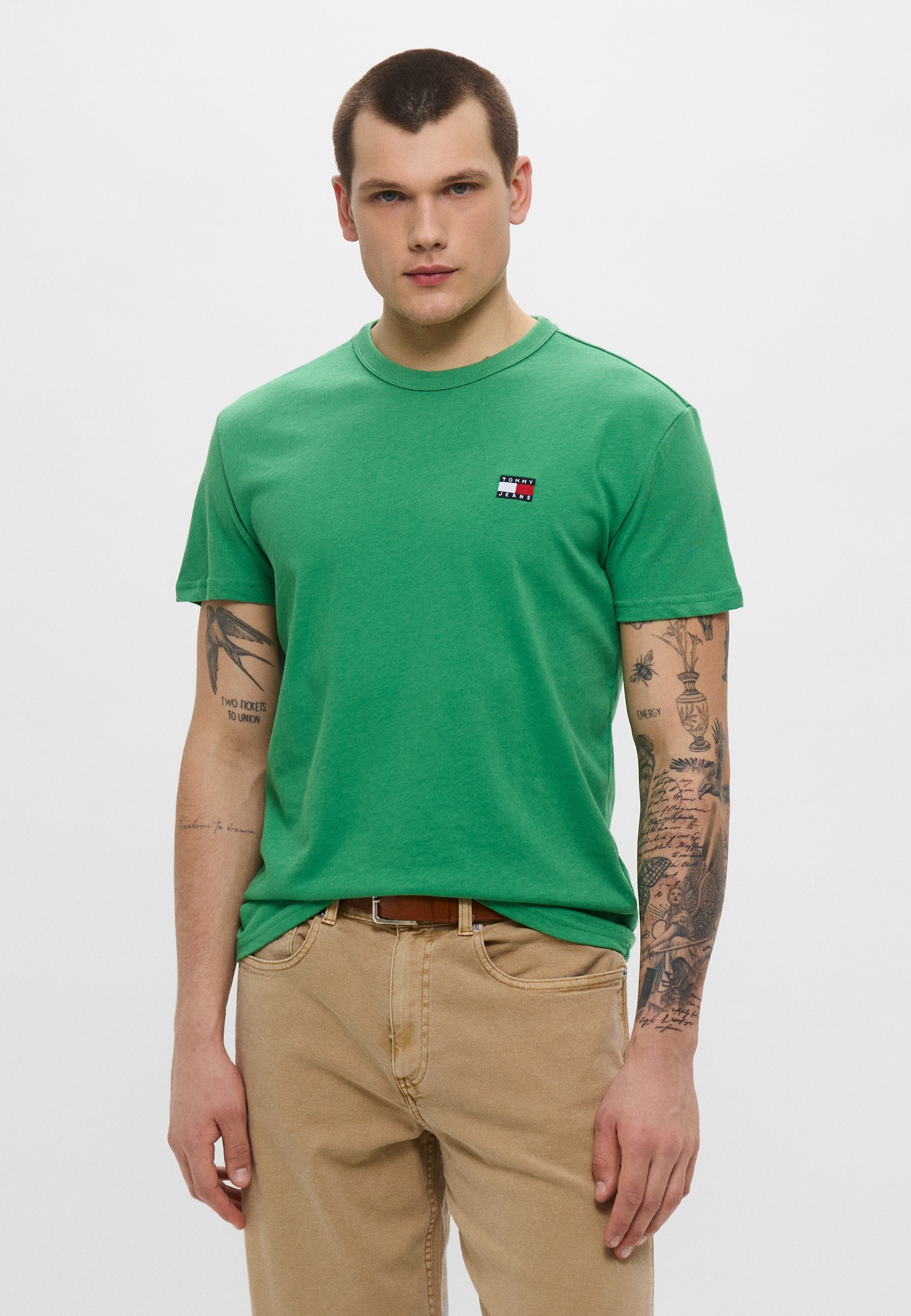 Футболка Tommy Jeans, цвет: зеленый, RTLAEF642501 — купить в интернет ...