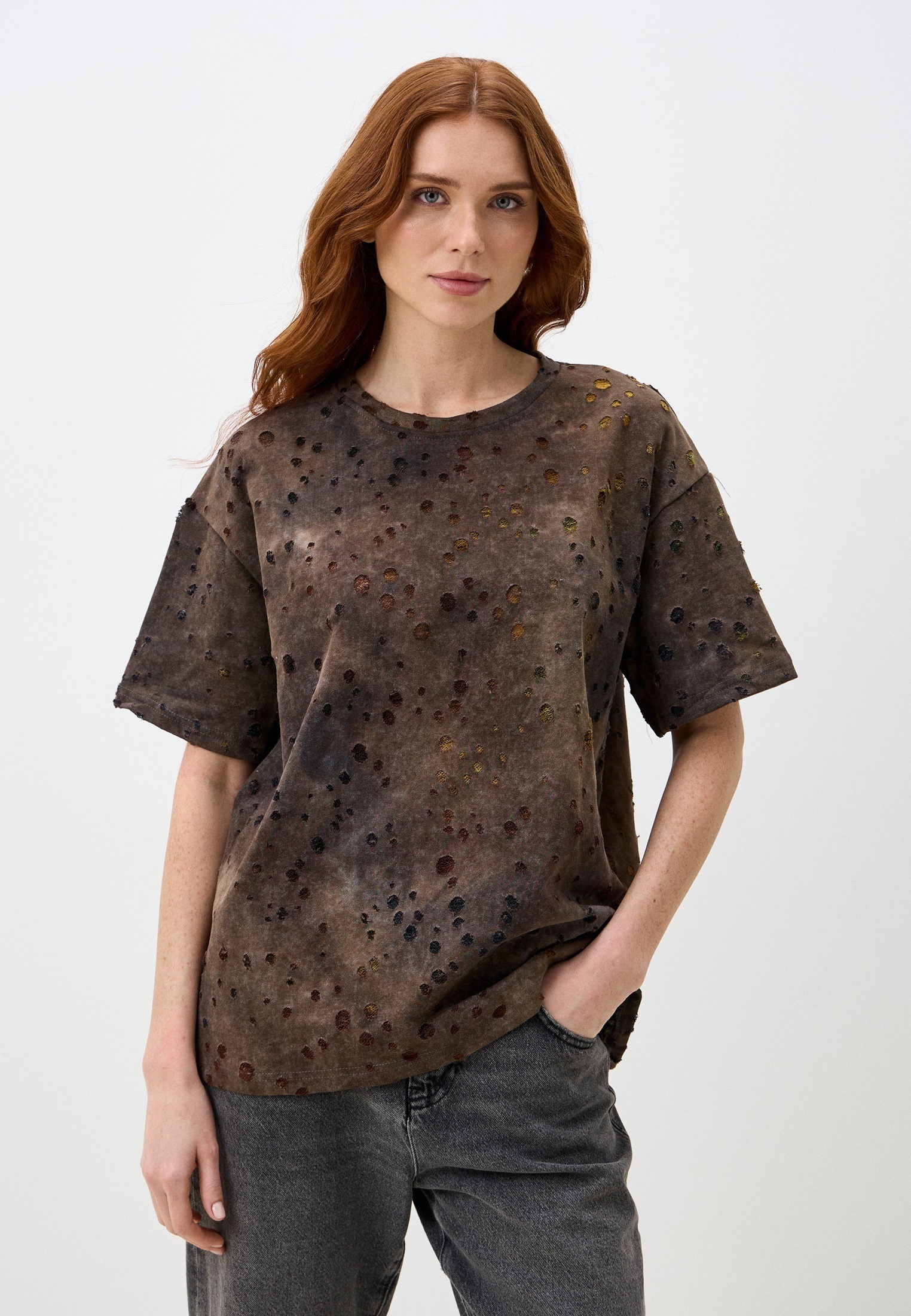 Футболка Nale, цвет: хаки, RTLAEF846101 — купить в интернет-магазине Lamoda