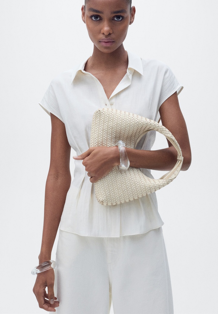 Блуза Mango PIN, цвет: бежевый, RTLAEG352801 — купить в интернет ...