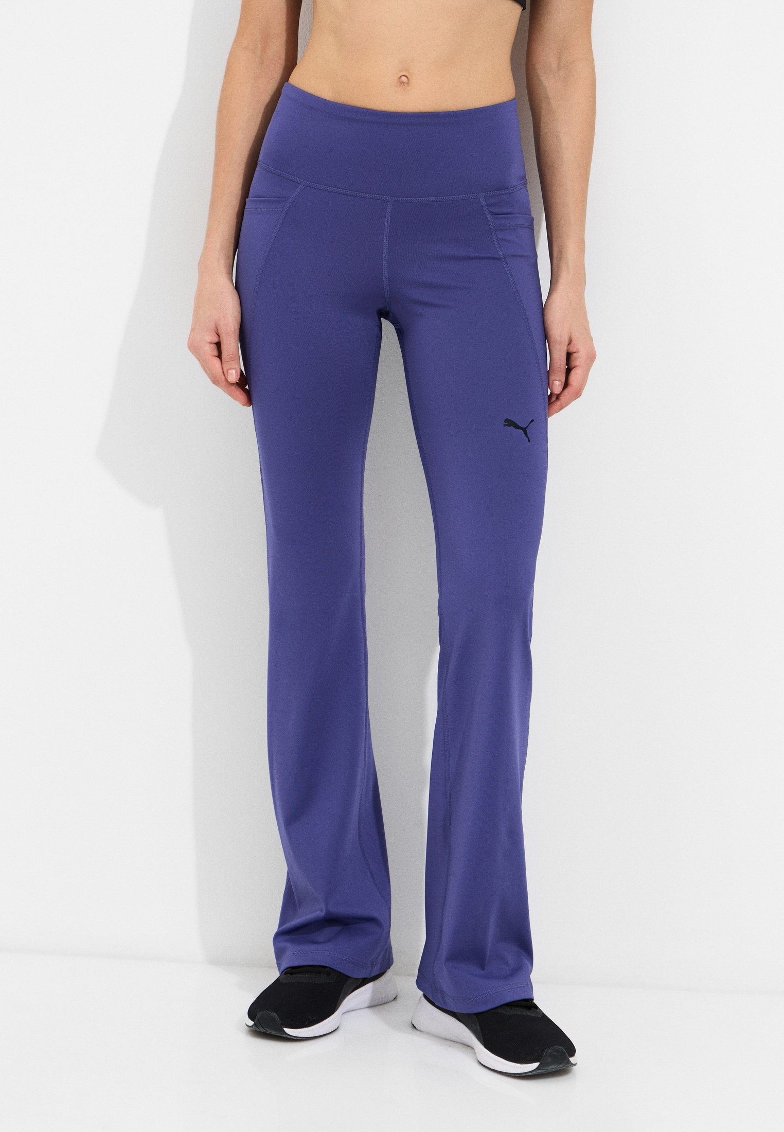 Брюки спортивные PUMA W TAD ESSENTIAL HW BOOTCUT PANT, цвет: фиолетовый ...