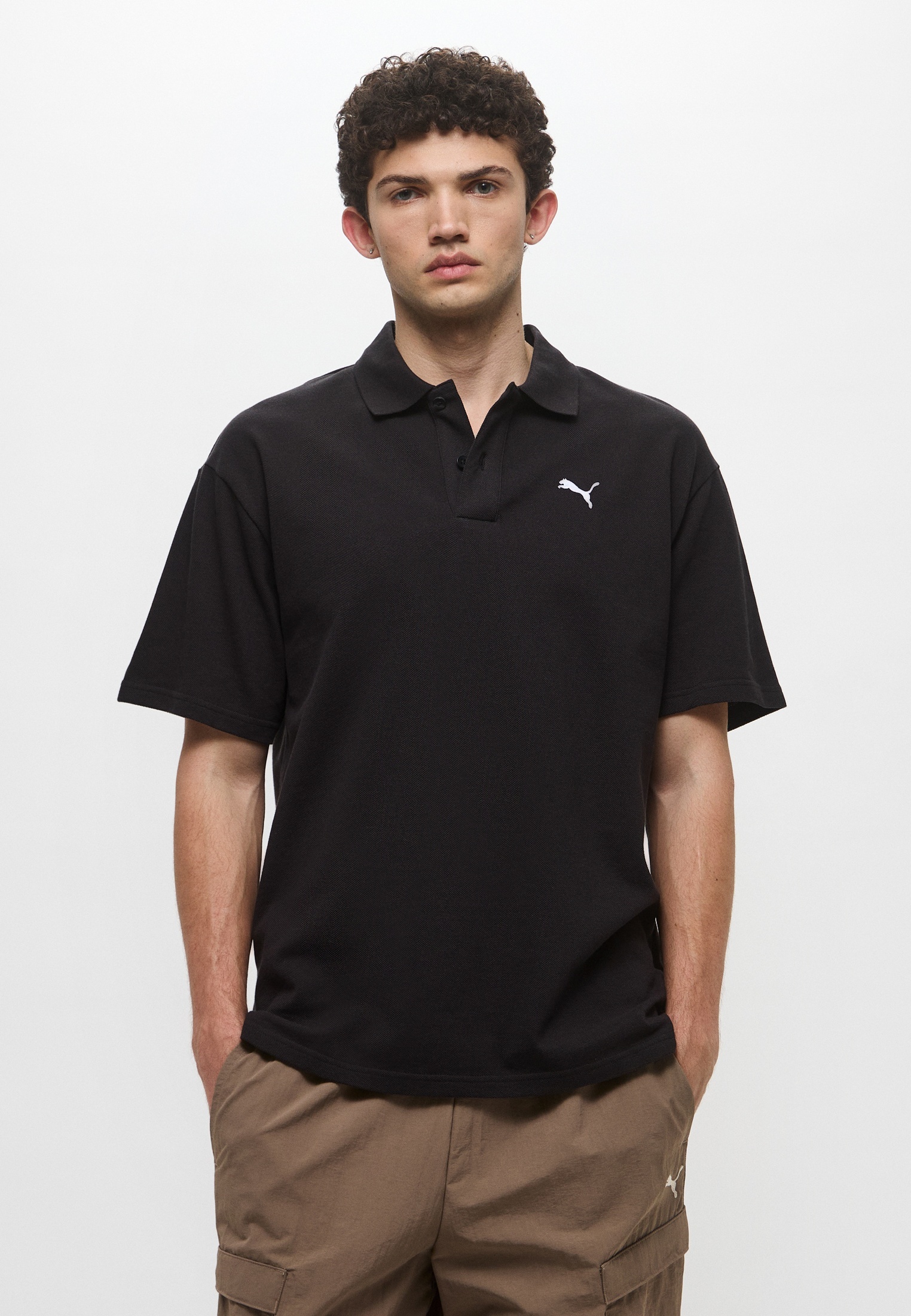 Поло PUMA WARDROBE ESS Pique Relaxed Polo, цвет: черный, RTLAEG471701 ...