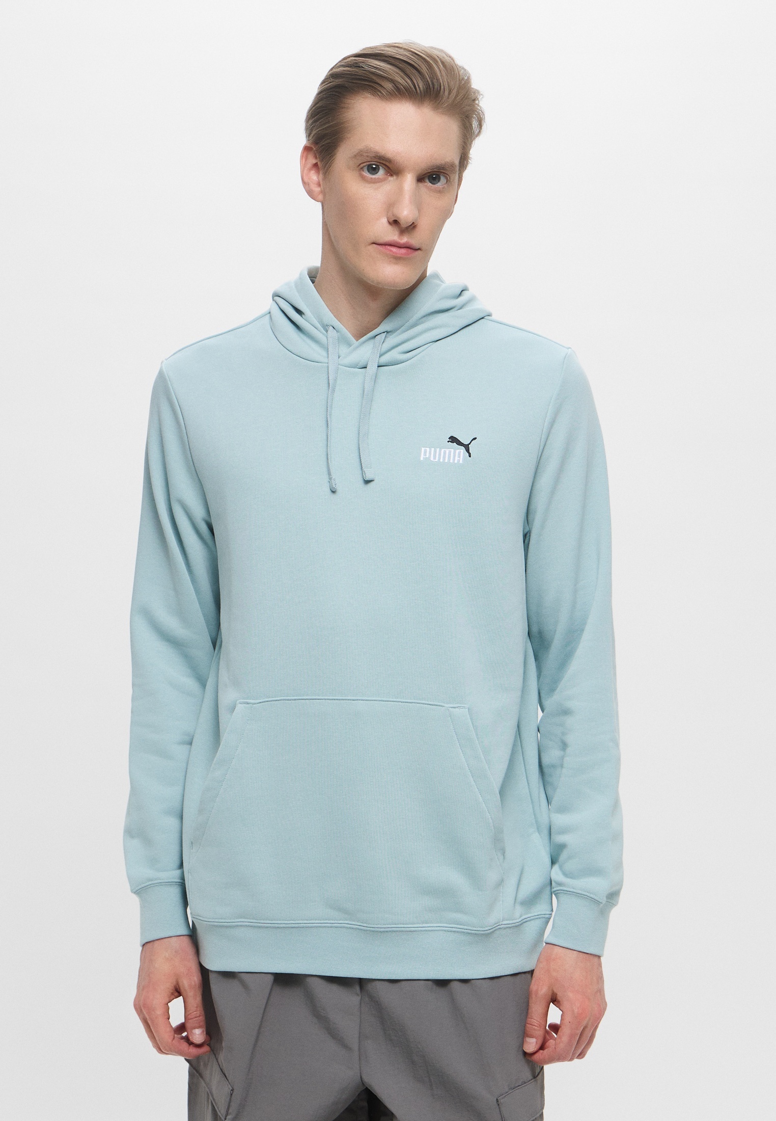 Худи PUMA ESS 2 COLOR Small No. 1 Logo Hoodie TR, цвет: бирюзовый ...
