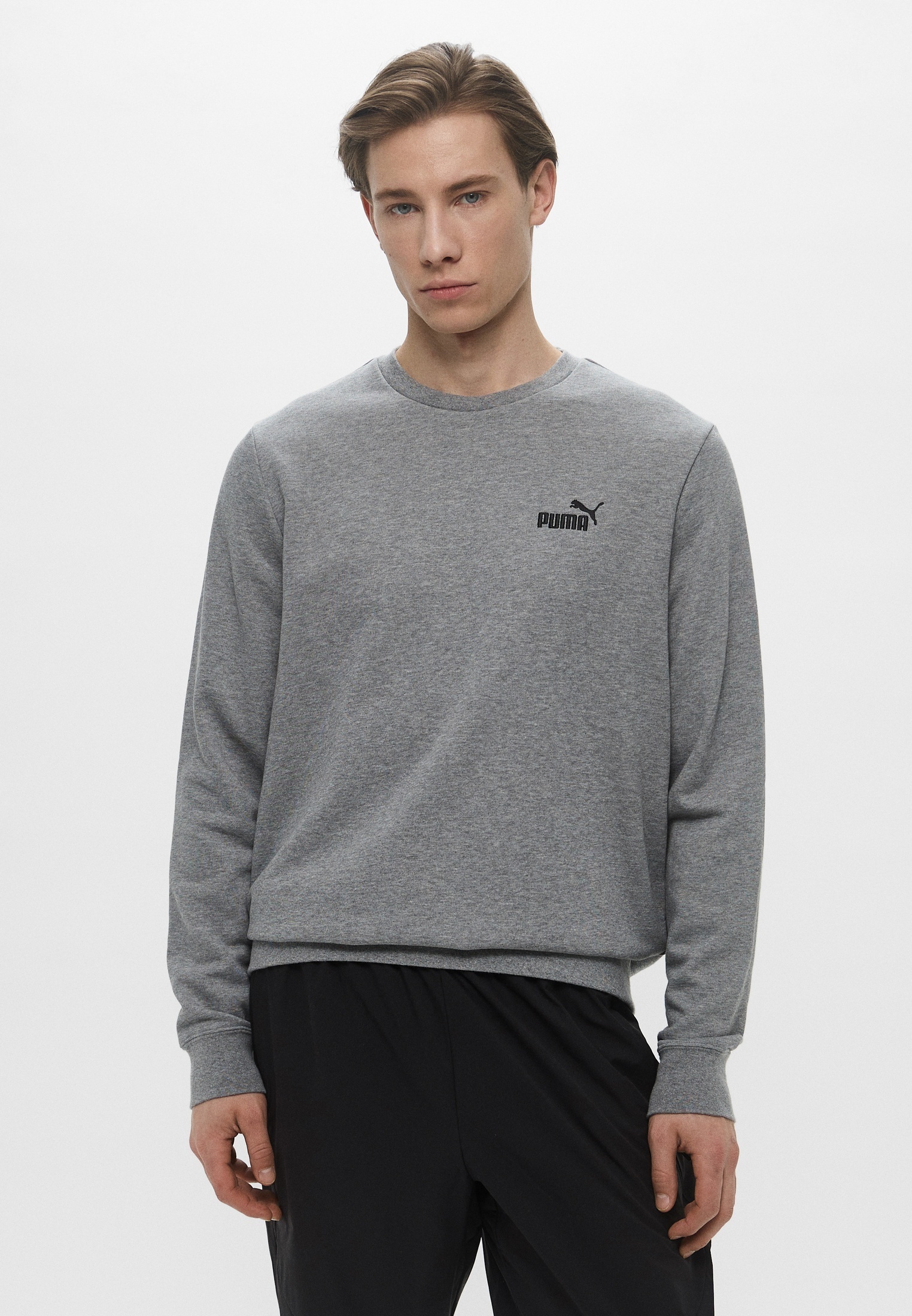 Свитшот PUMA ESS Small No. 1 Logo Crew TR, цвет: серый, RTLAEG571301 ...