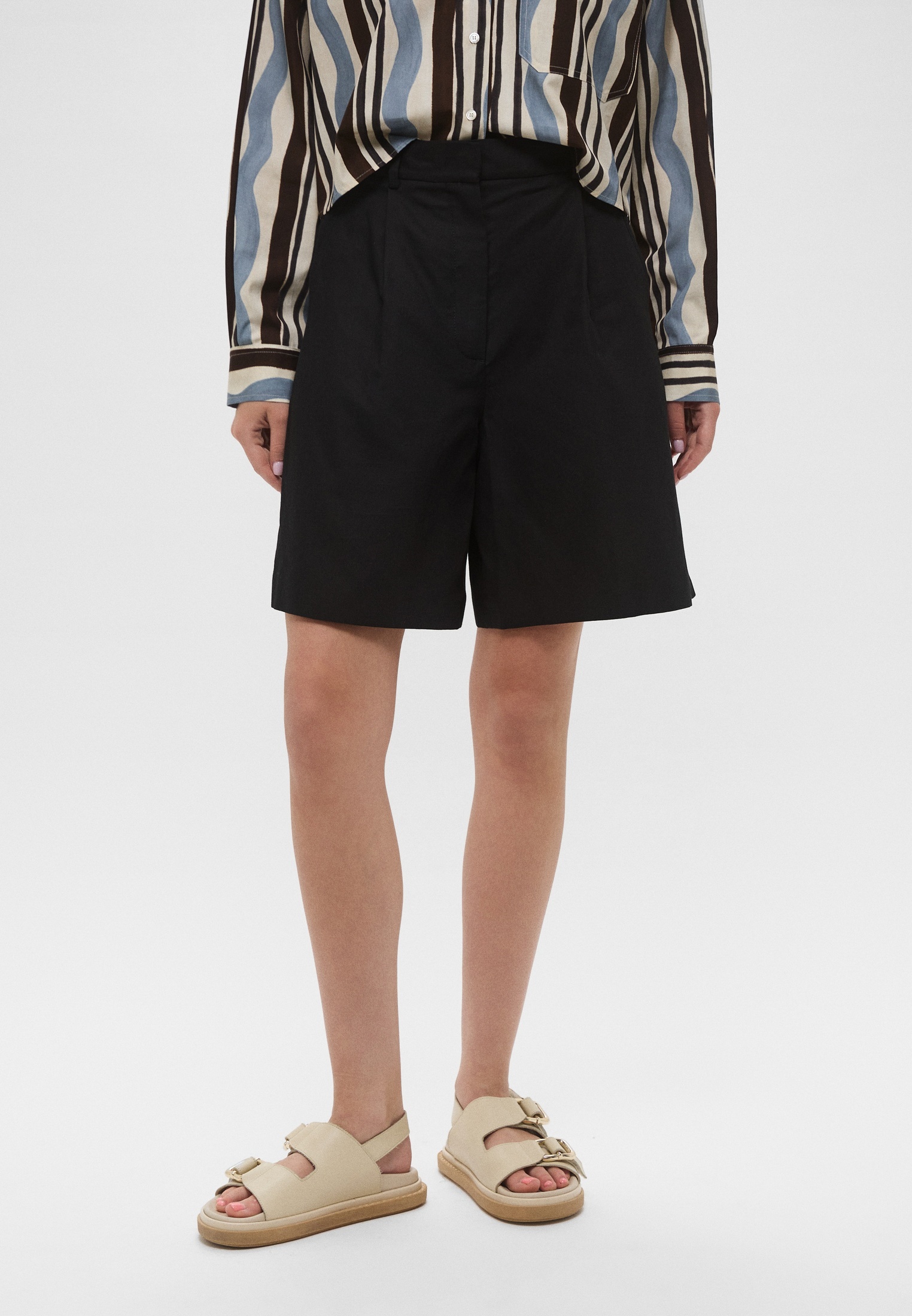 Шорты Weekend Max Mara ECUBA, цвет: черный, RTLAEG613601 — купить в ...