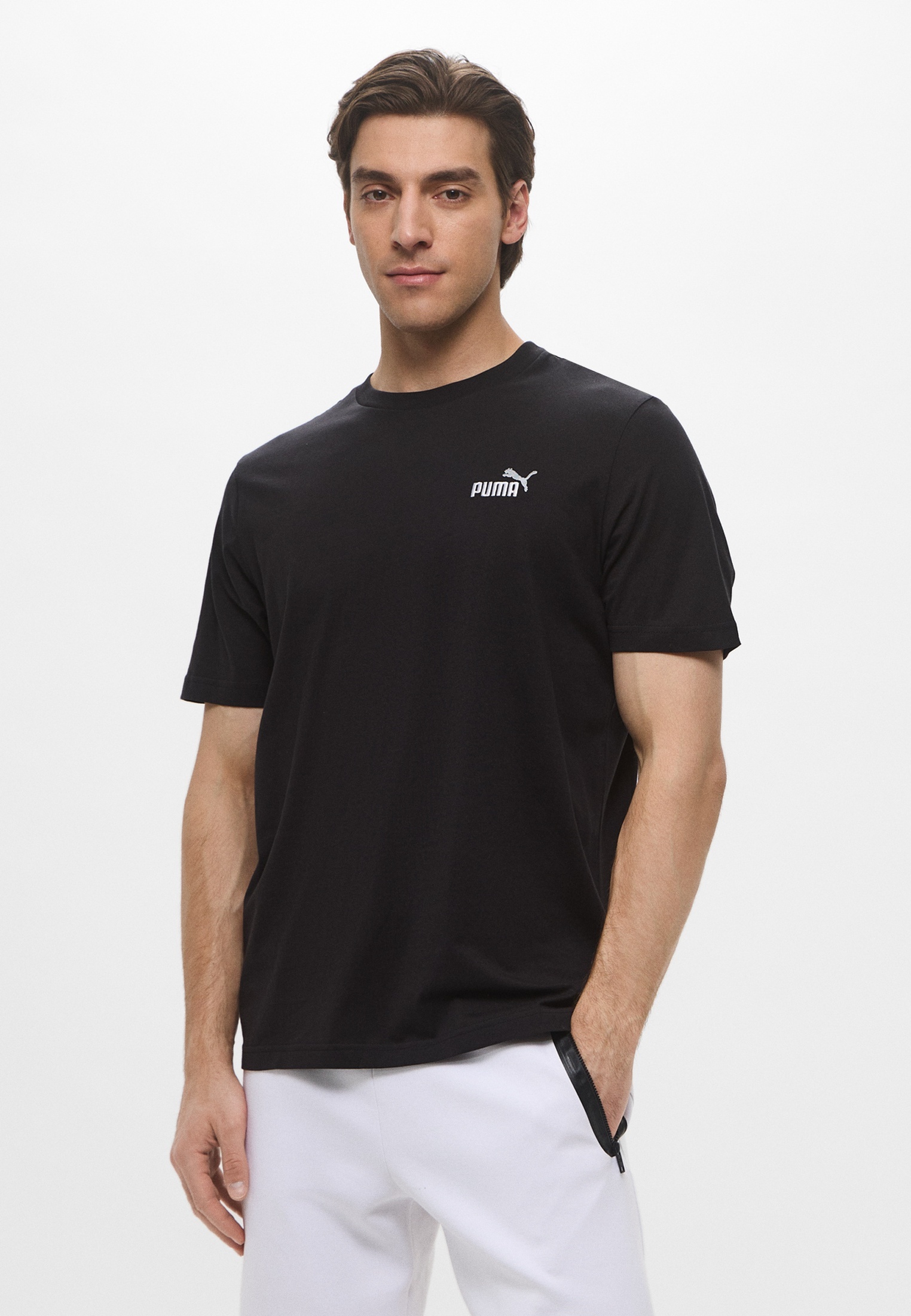 Футболка PUMA ESS 2 COLOR Small No. 1 Logo Tee, цвет: черный ...