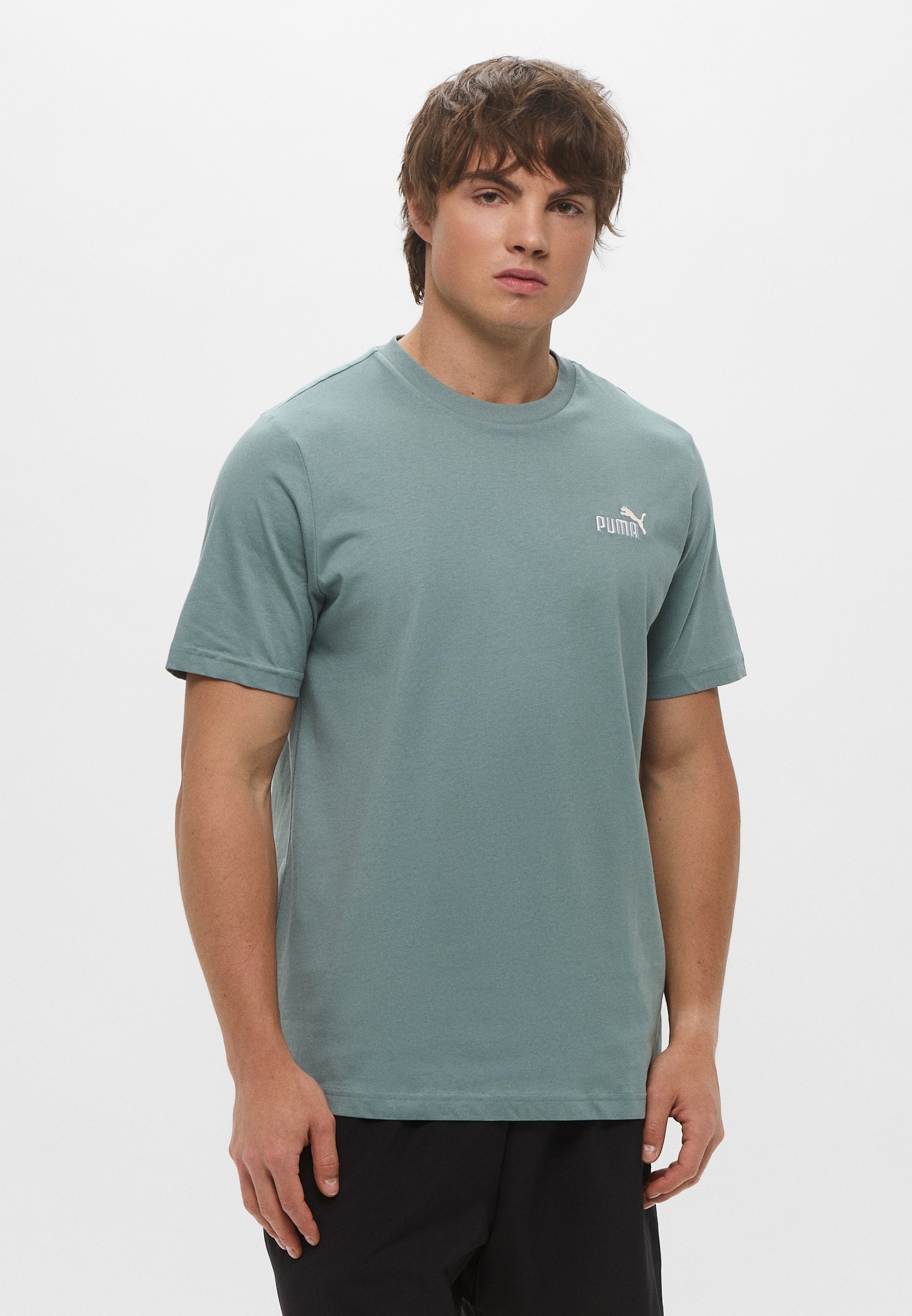 Футболка PUMA ESS 2 COLOR Small No. 1 Logo Tee, цвет: бирюзовый ...