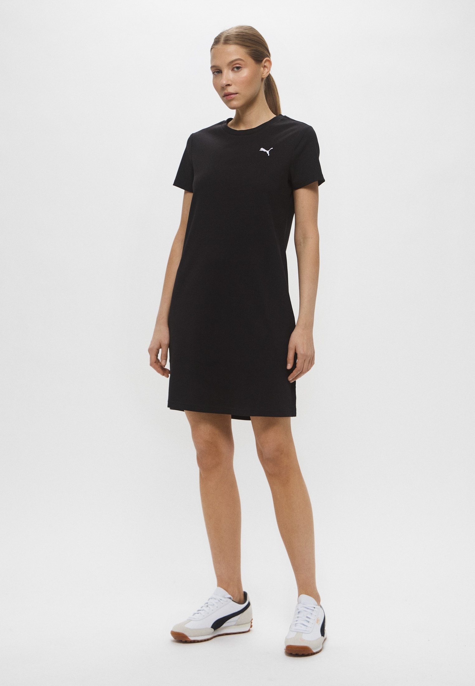 Платье PUMA ESS ELEVATED Bodycon Rib Dress, цвет: черный, RTLAEH413601 ...