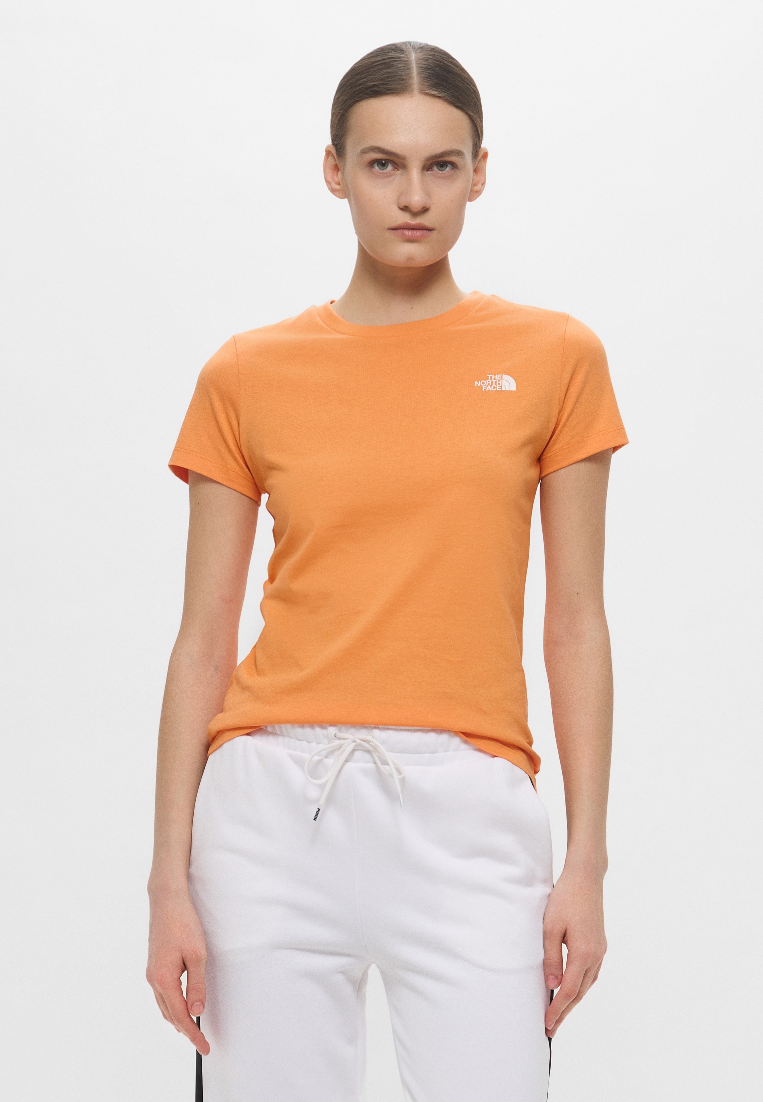 Футболка The North Face W S/S SIMPLE DOME SLIM, цвет: оранжевый ...