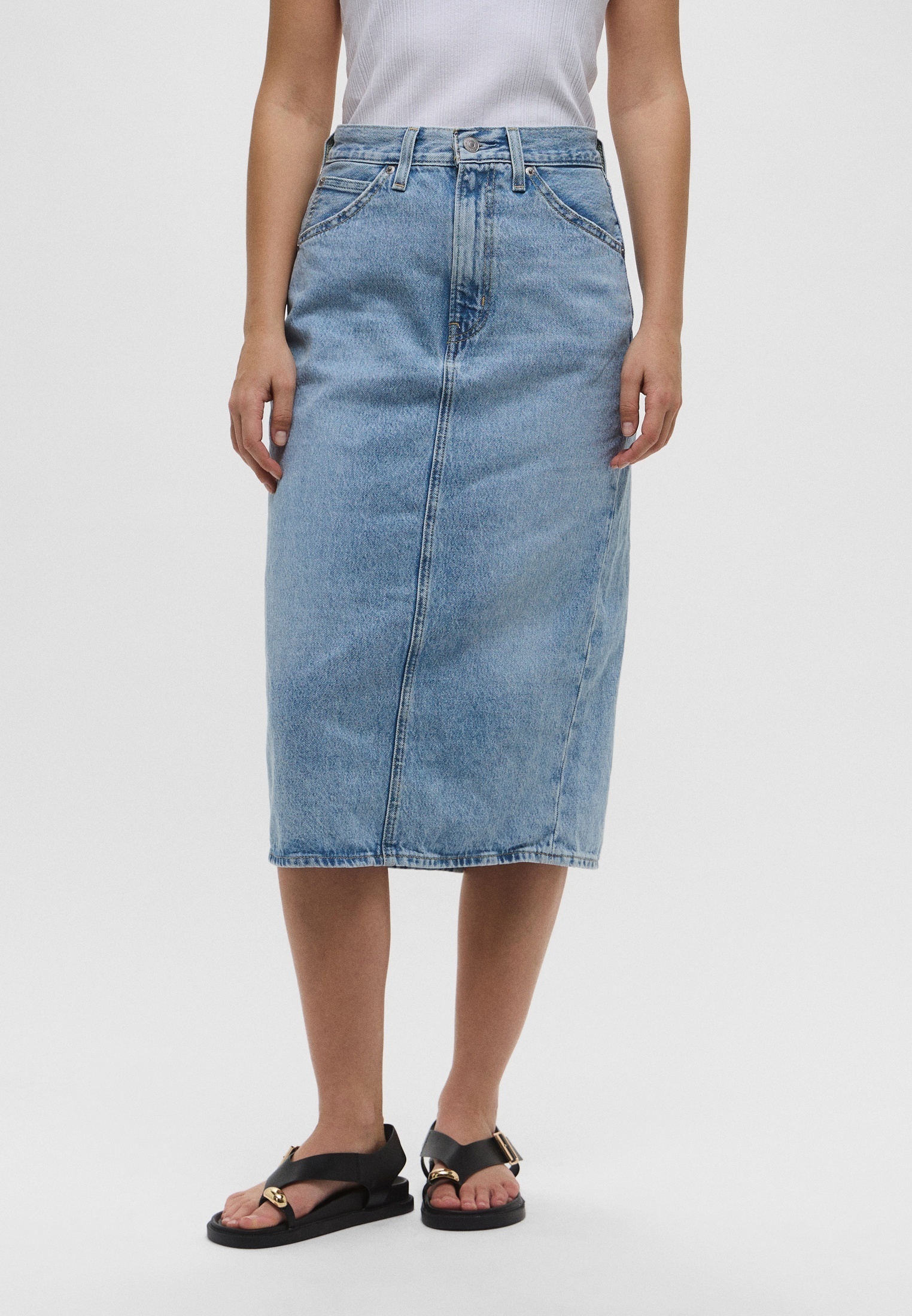 Юбка джинсовая Levi's®, цвет: голубой, RTLAEH767601 — купить в интернет ...