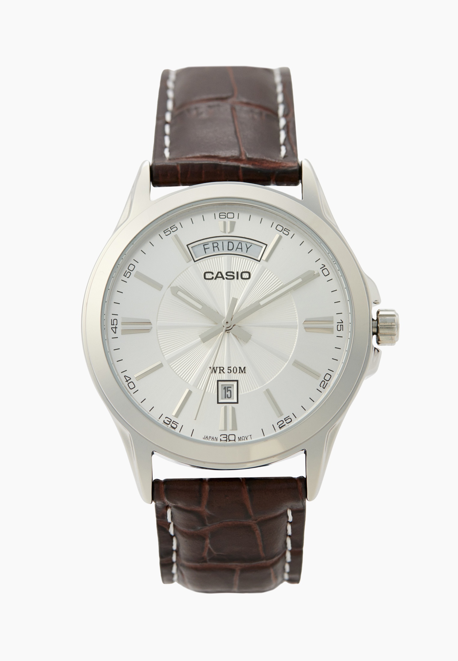 Часы Casio MTP-1381L-7A, цвет: коричневый, RTLAEH907501 — купить в интернет-магазине Lamoda