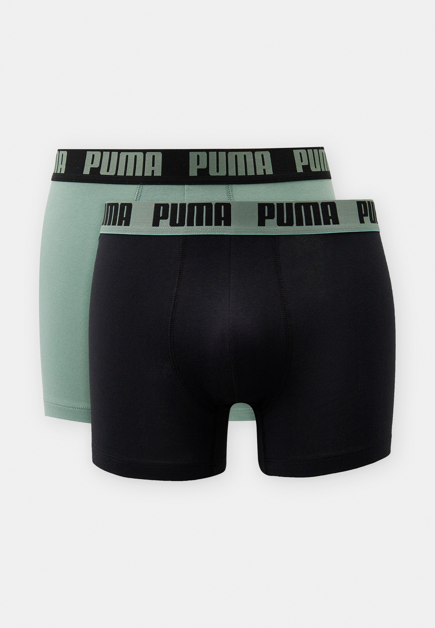 Трусы 2 шт. PUMA PUMA MEN EVERYDAY BASIC BOXERS 2P, цвет: бирюзовый ...