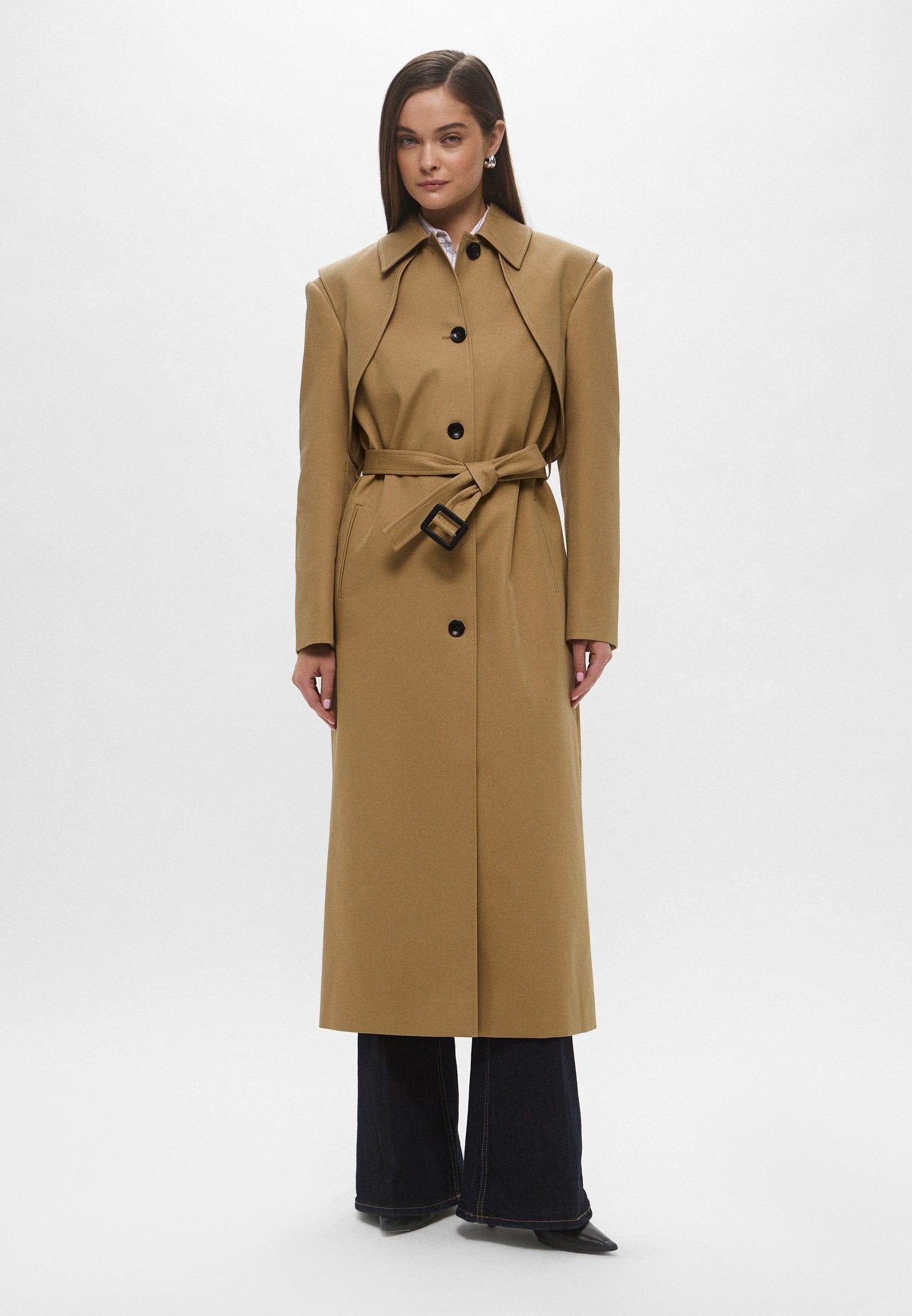 Плащ Yuliawave, цвет: бежевый, RTLAEI412201 — купить в интернет ...