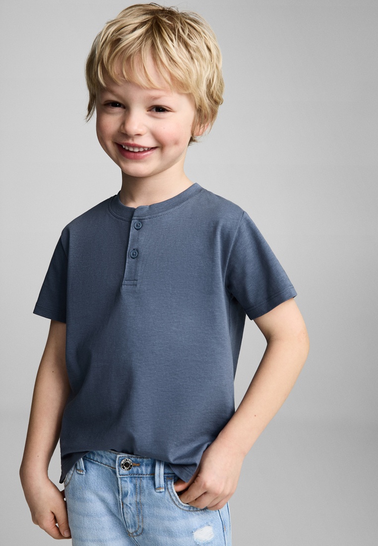 Футболка Mango Kids PANIB, цвет: синий, RTLAEI753701 — купить в ...