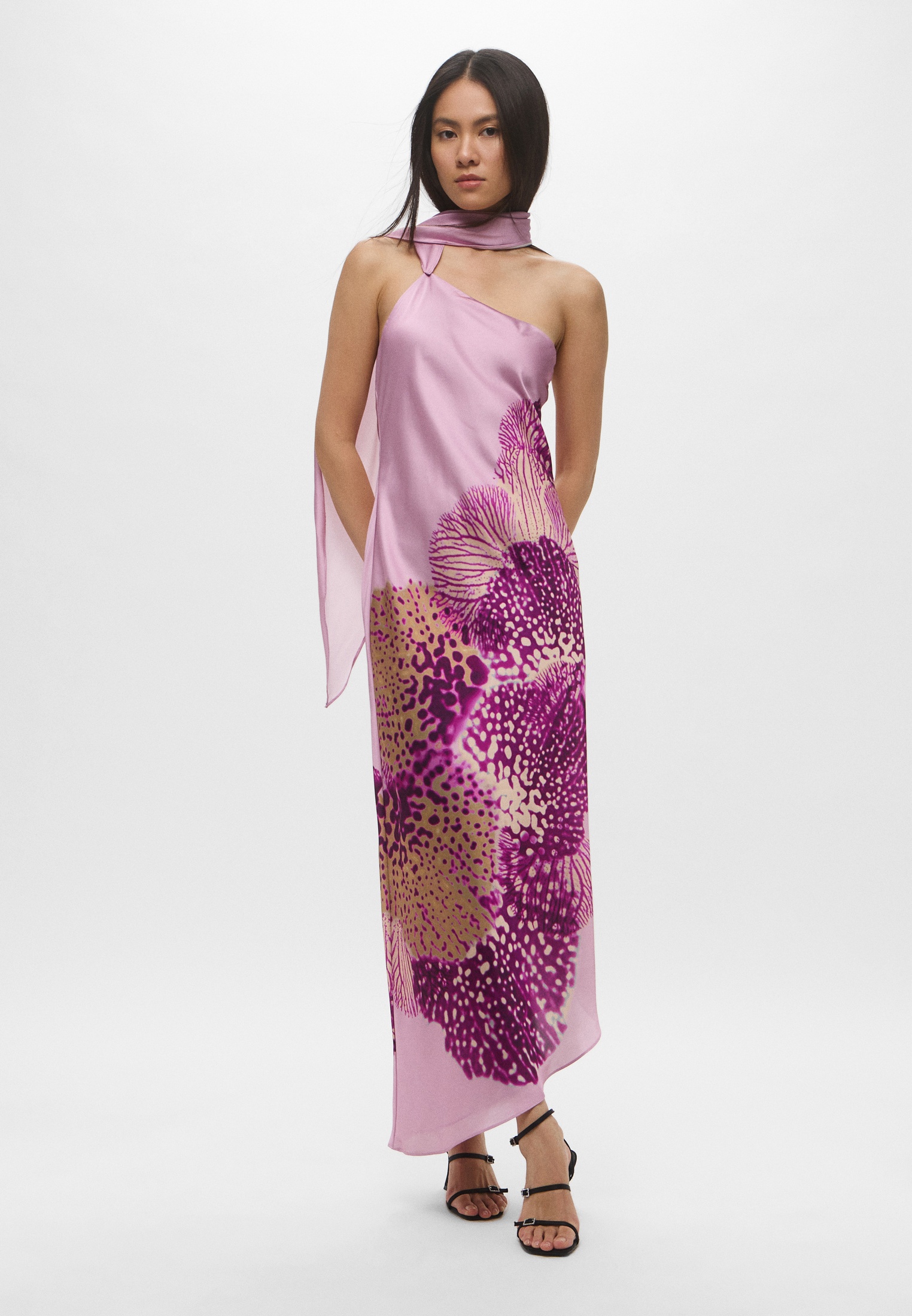 Платье Mango CIELO2, цвет: розовый, RTLAEJ268301 — купить в интернет-магазине Lamoda