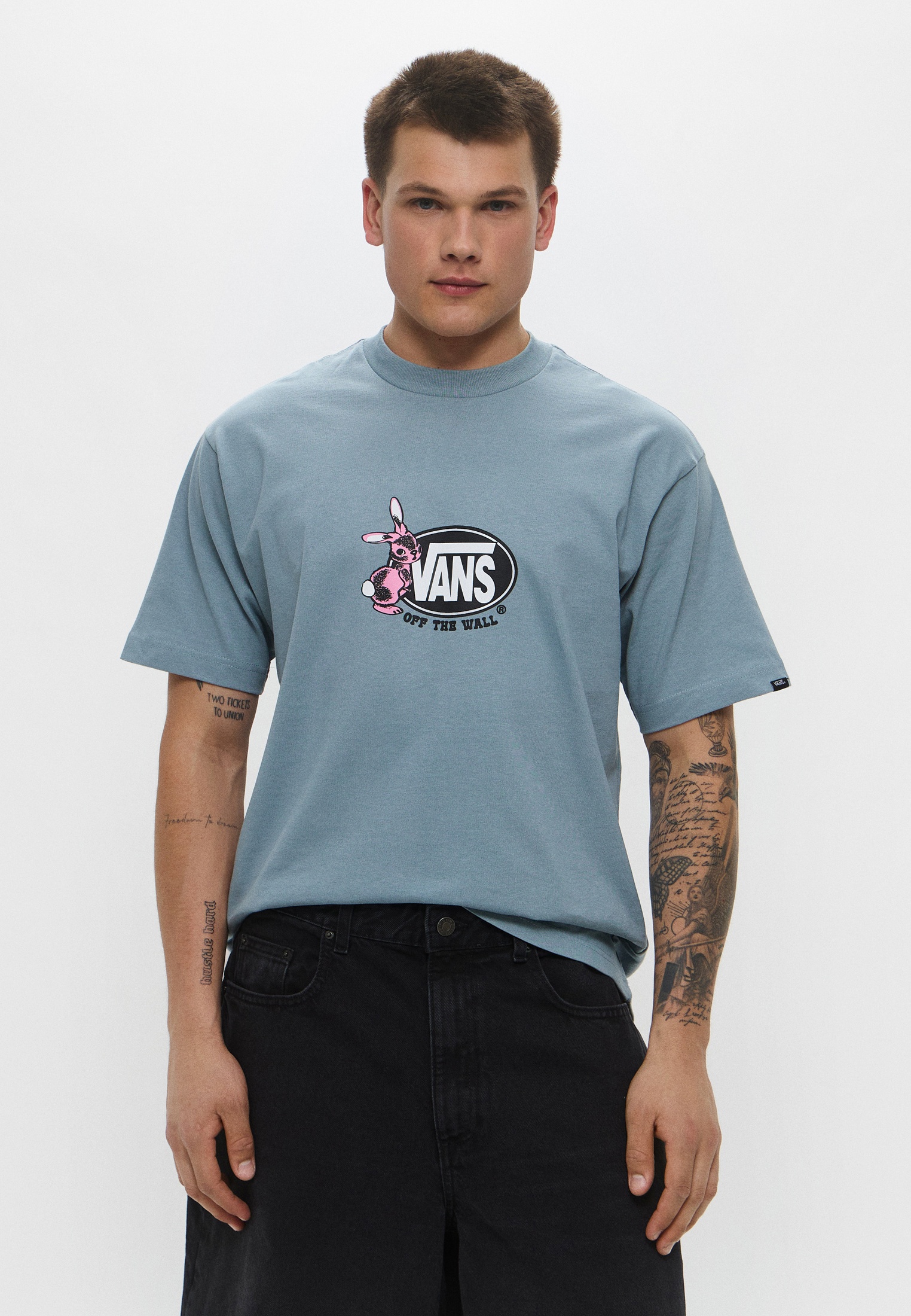 Футболка Vans FOLLOW LOOSE SS, цвет: голубой, RTLAEJ748901 — купить в ...