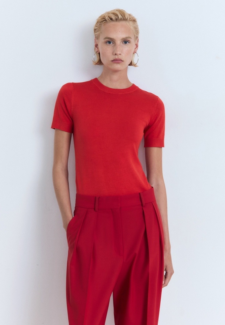 Джемпер Mango BASIC, цвет: красный, RTLAEK375201 — купить в интернет ...