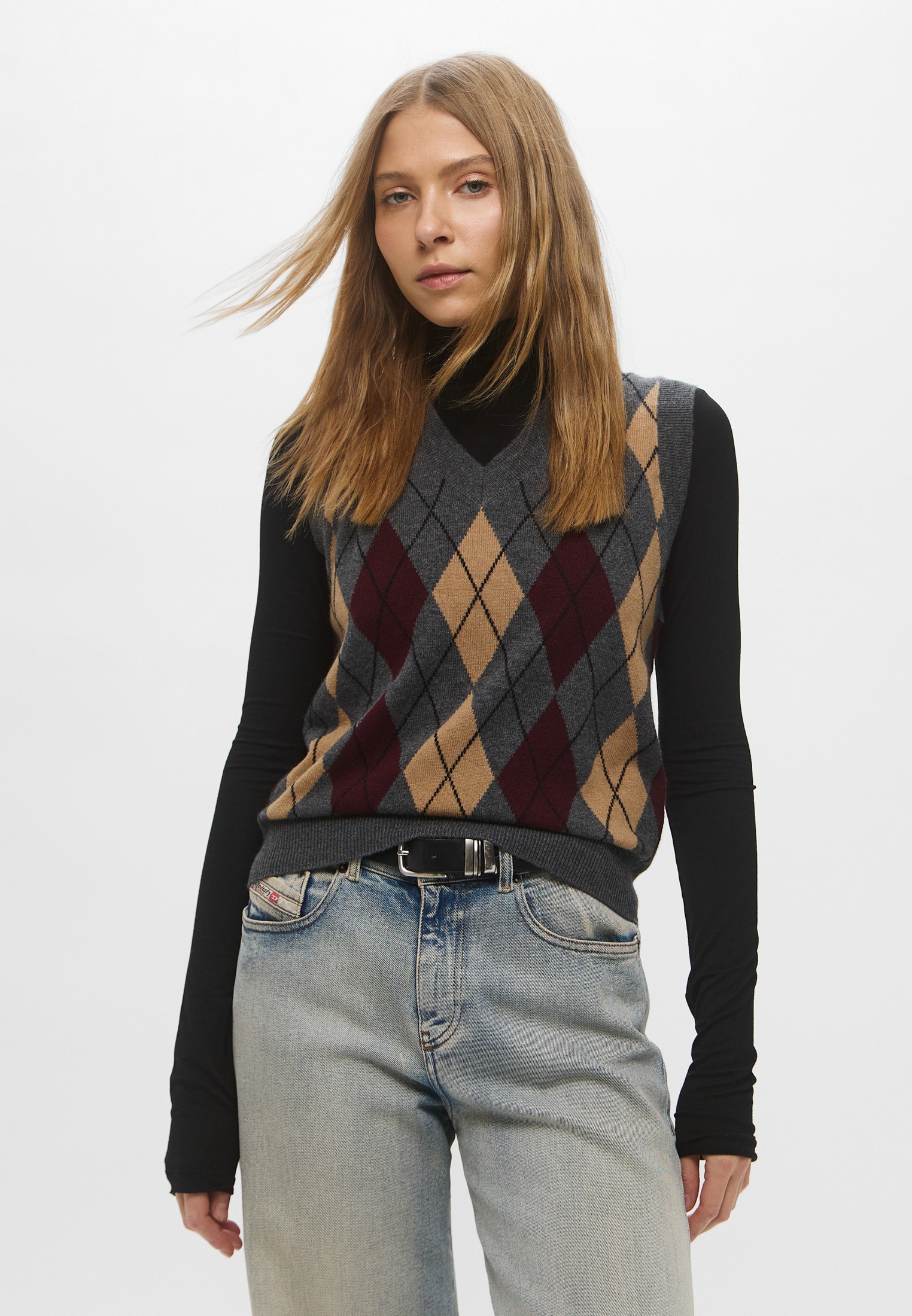 жилет Miss Sixty цвет серый Rtlaep940101 купить в интернет