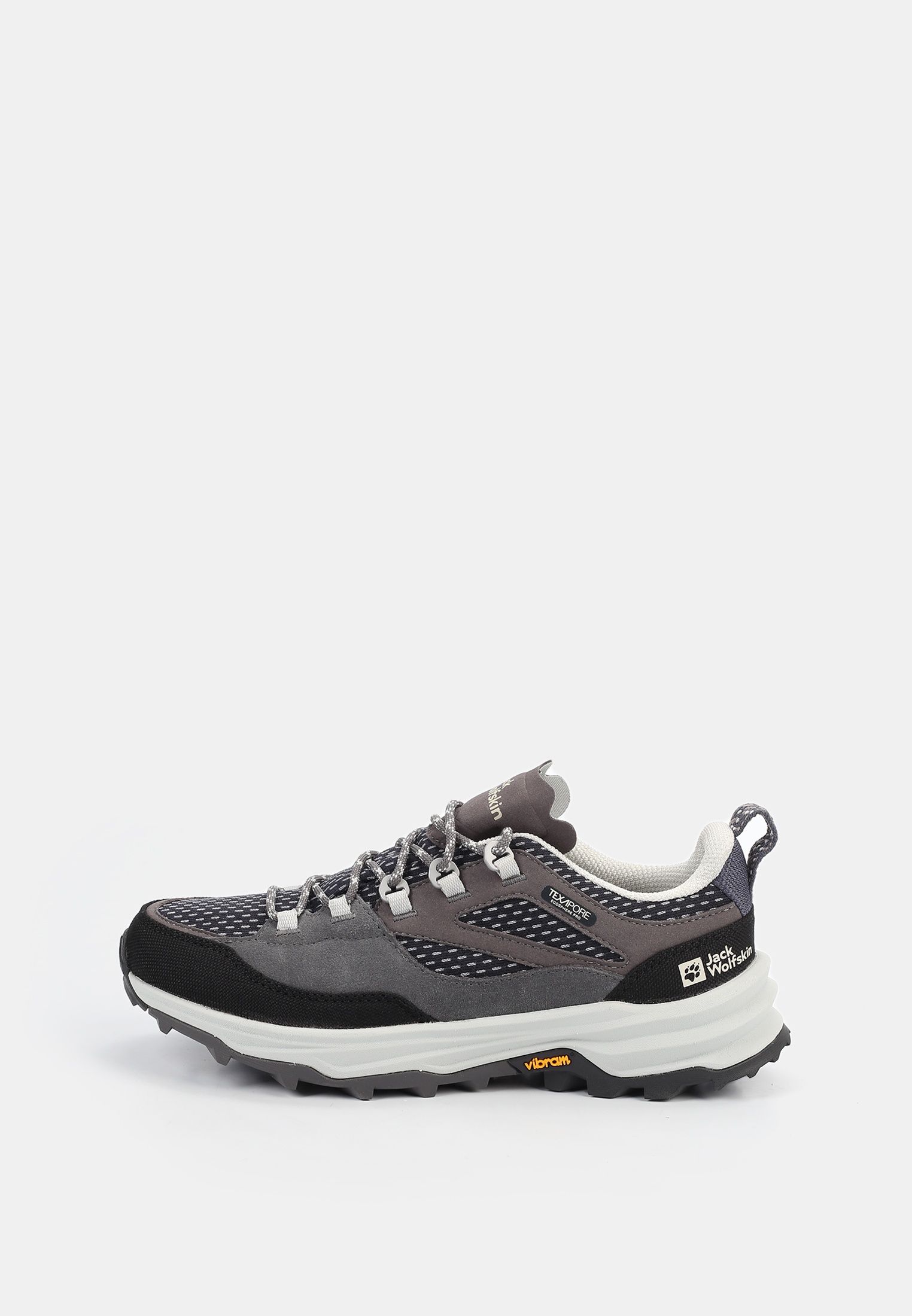 Кроссовки Jack Wolfskin CYROX TEXAPORE LOW W, цвет: серый, RTLAEQ701201 ...