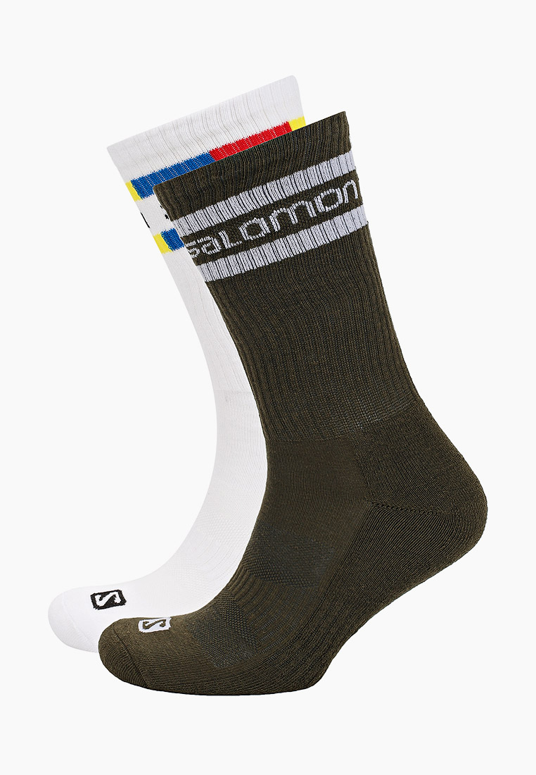 Носки 2 пары Salomon SALOMON 365 CREW 2-PACK, цвет: белый, SA007FUJONR3 ...