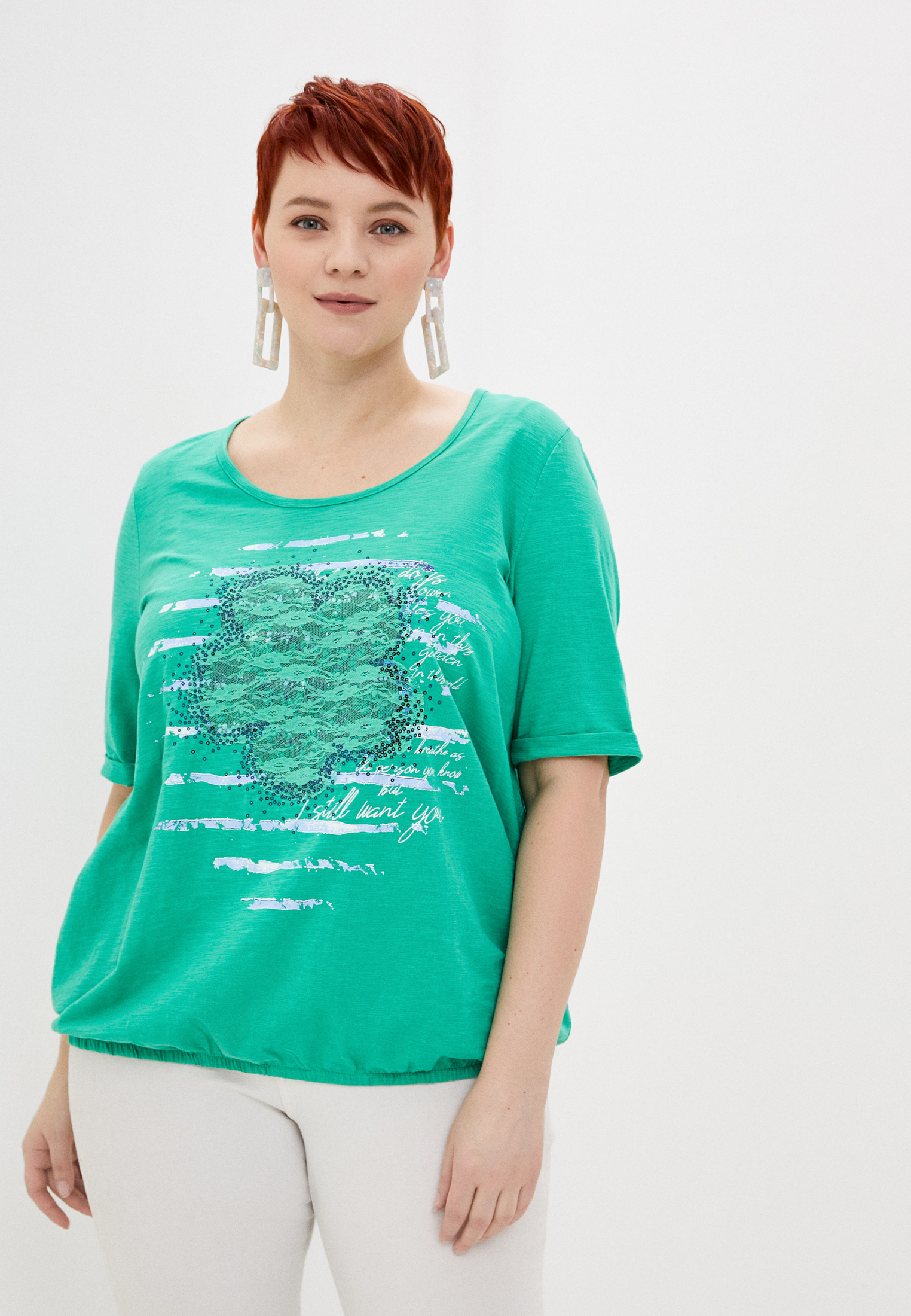 Футболка Samoon by Gerry Weber, цвет: зеленый, SA037EWLPCL4 — купить в ...