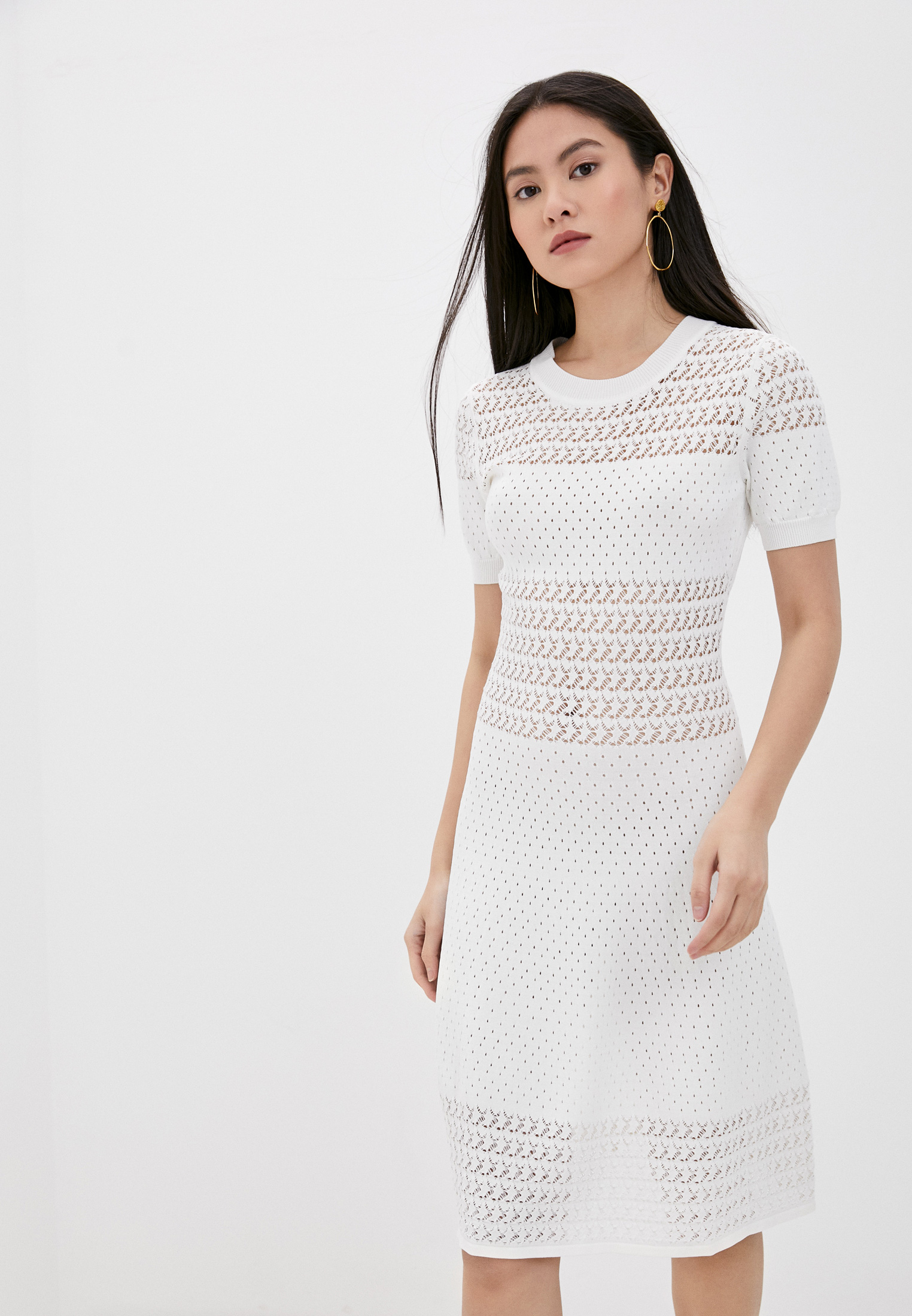 Платье Silvian Heach, цвет: белый, SI386EWJHCC7 — купить в интернет ...